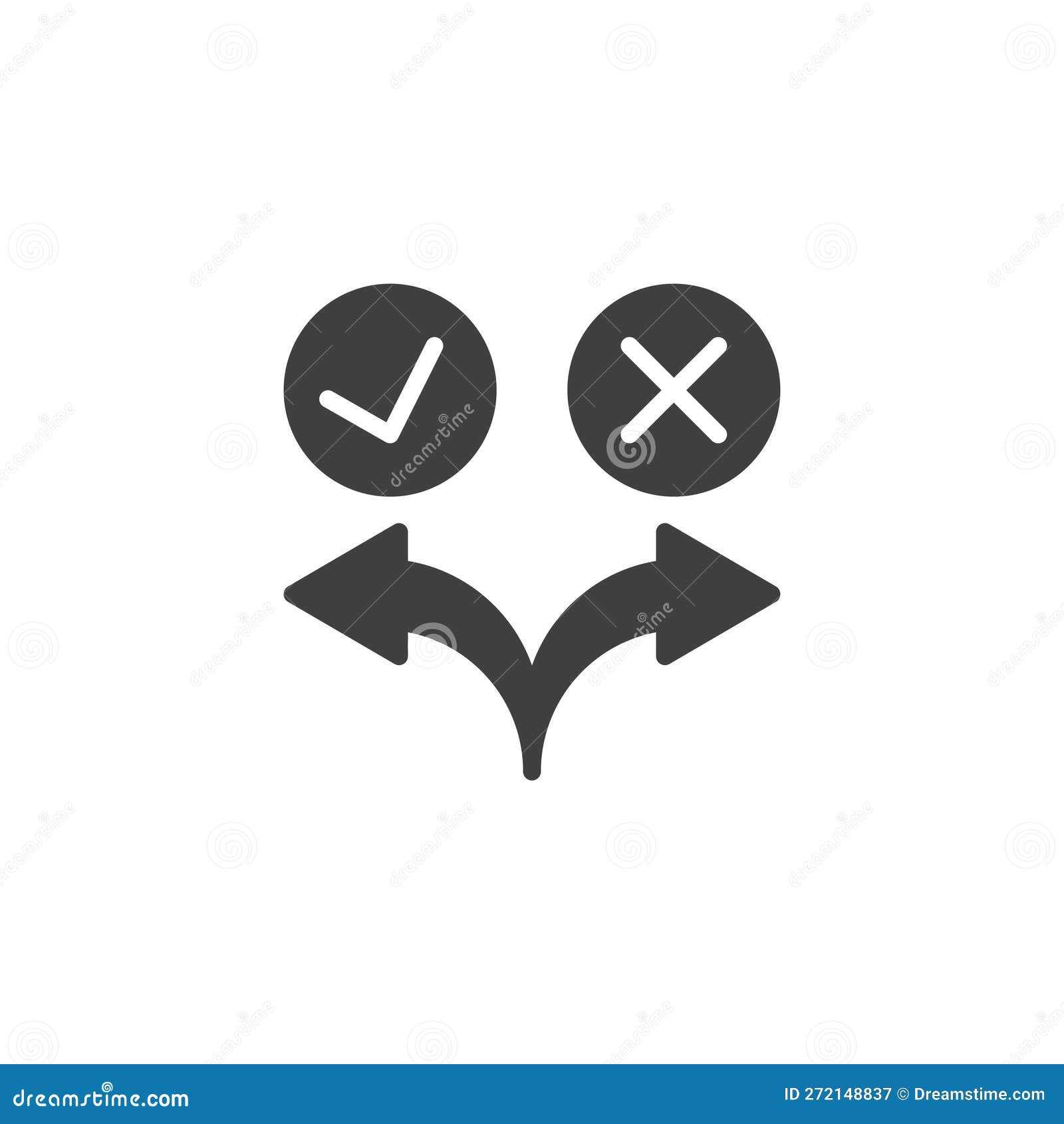 Making Decision Vector Icon Stock Illustration - Illustration of solid ...