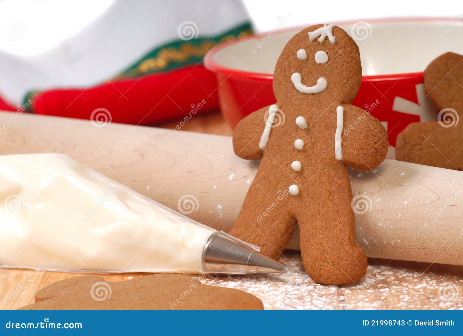 Making Delicious Gingerbread Men Stock Image - Image of cookies ...