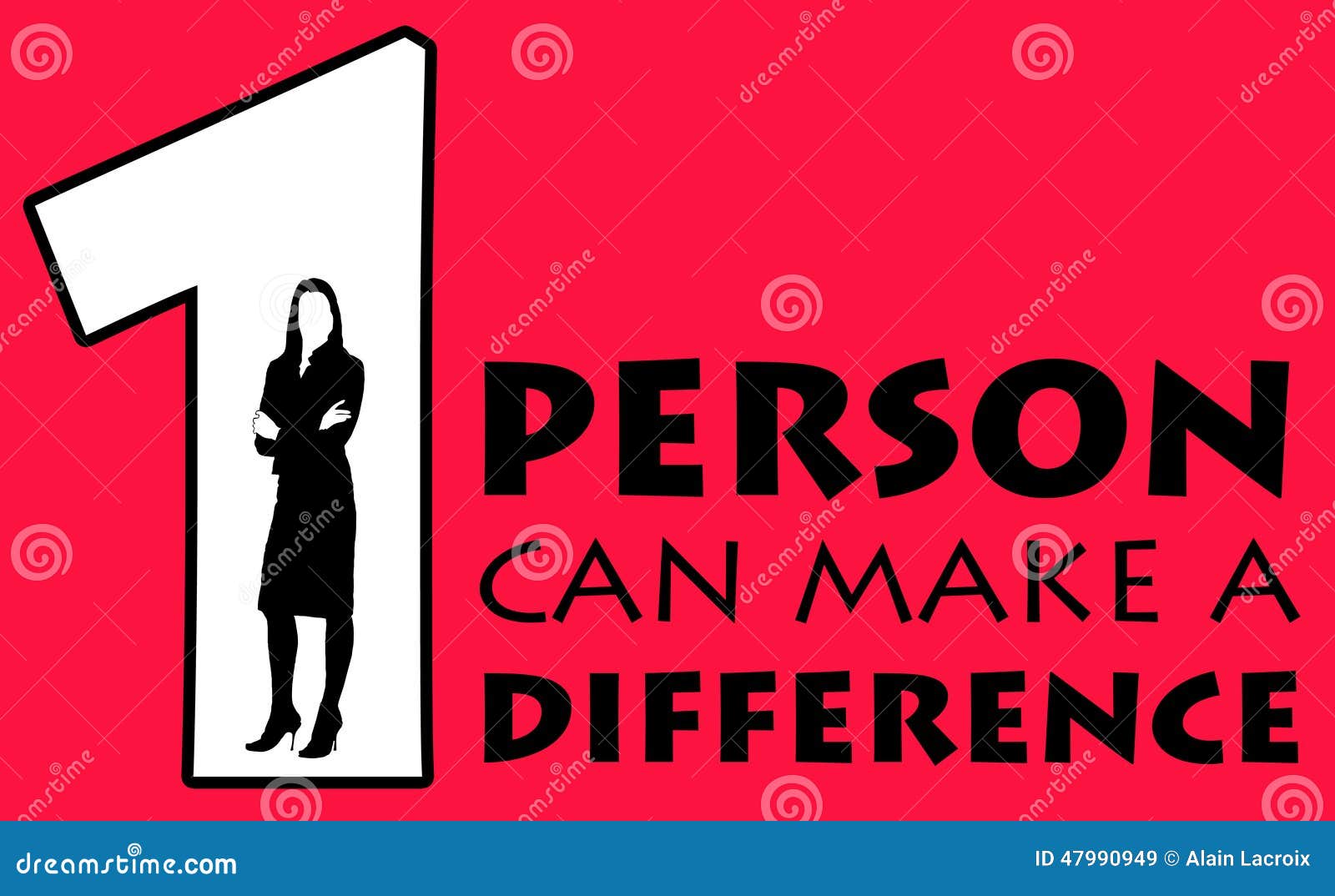 Making a difference stock illustration. Illustration of improve - 47990949