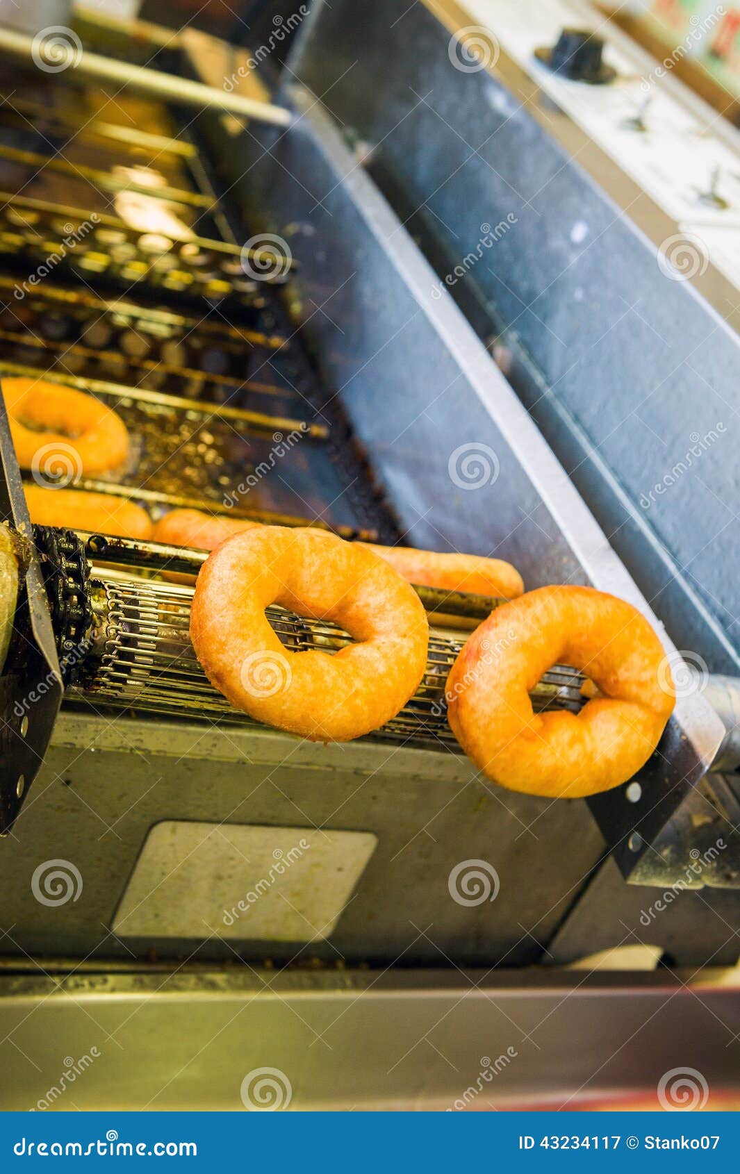 Making donuts stock image. Image of finish, bakery, assembly - 43234117