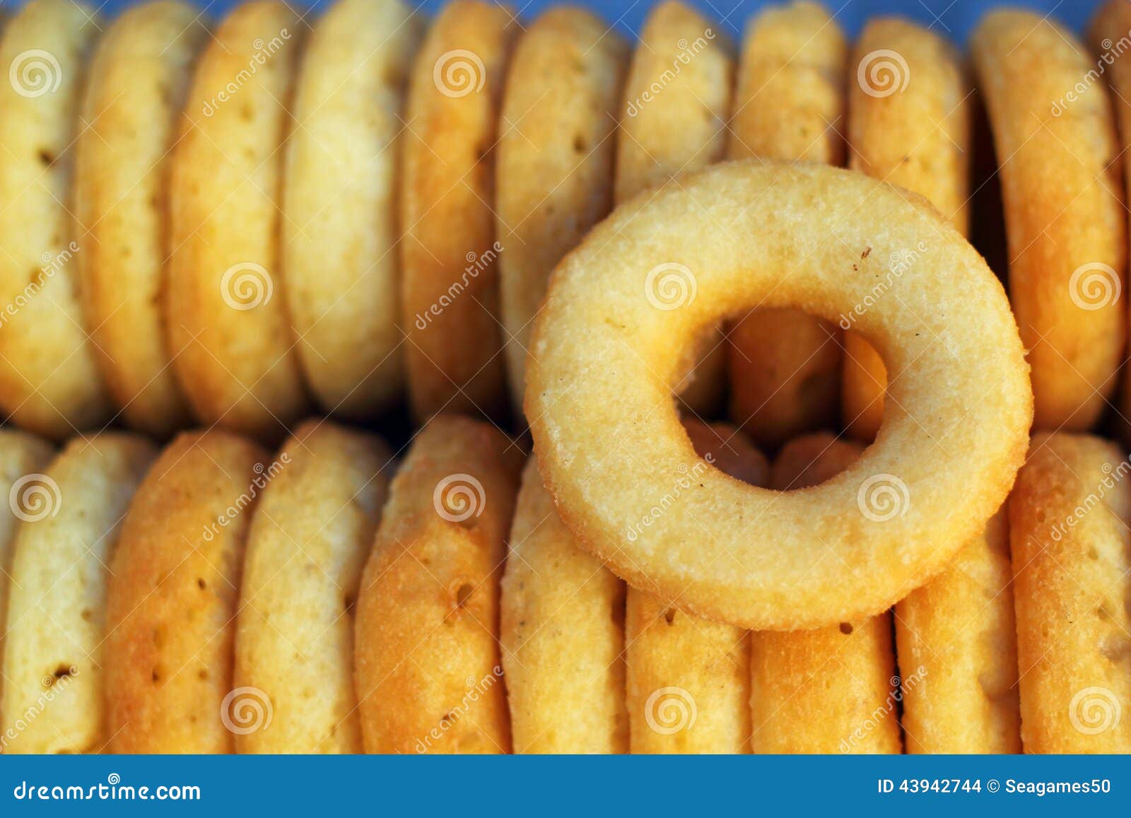 Making Donuts Placed in a Row. Stock Photo - Image of diet, bakery ...