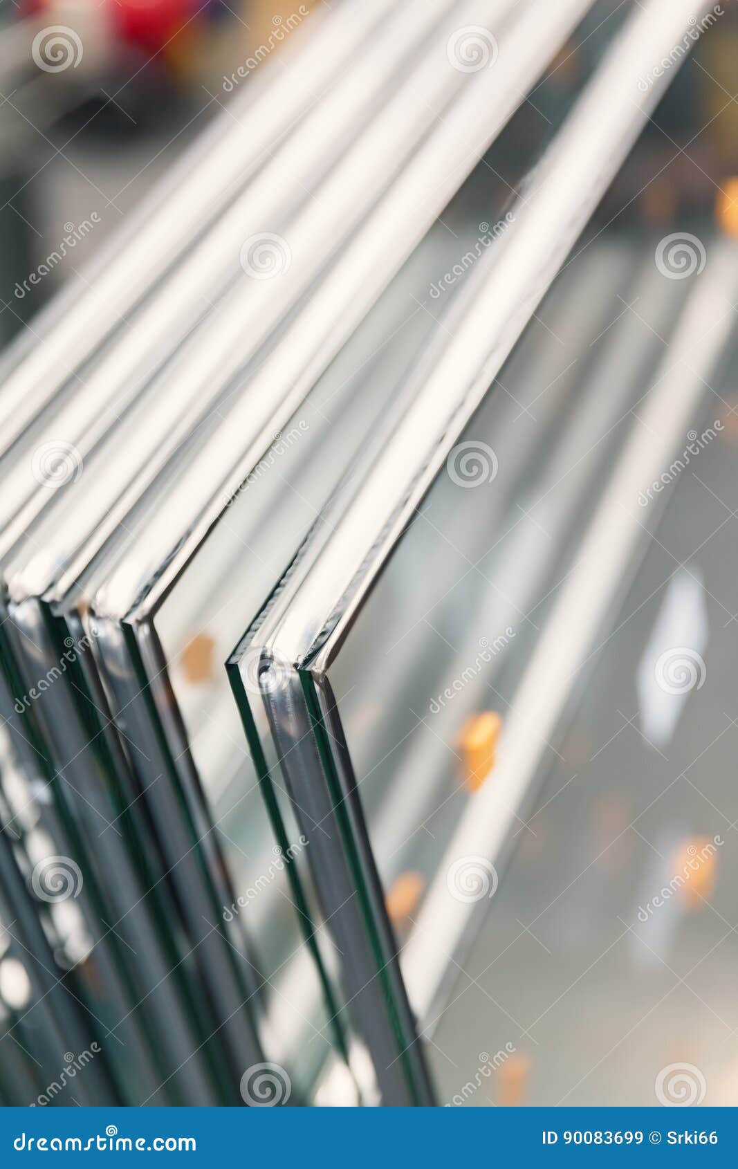 Making Double-layer Glass Windows Stock Image - Image of shelf, cutting ...