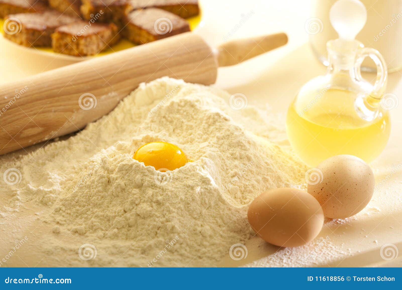 Making dough stock photo. Image of cake, rolling, flour - 11618856