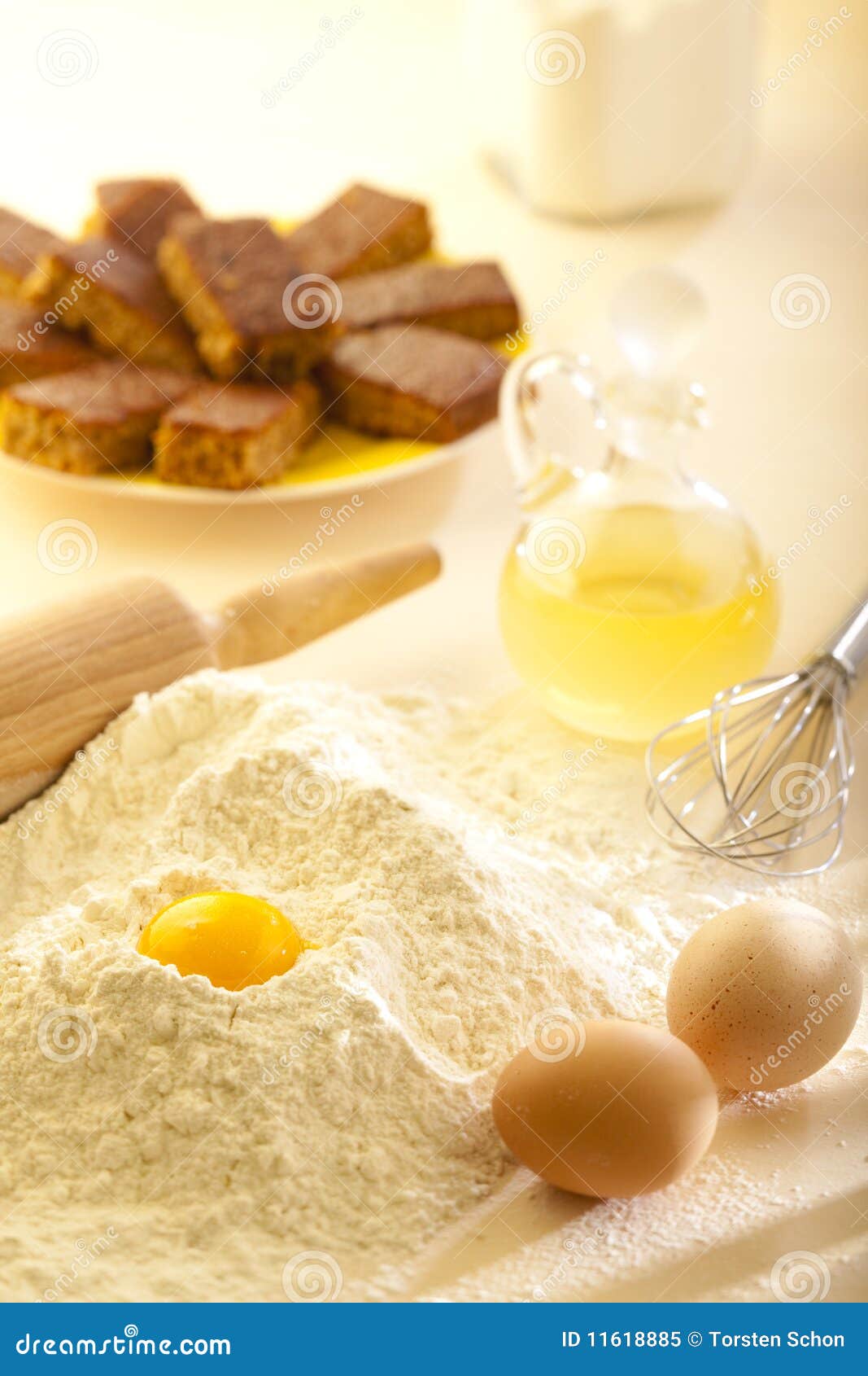 Making dough stock image. Image of cake, yolk, shot, flour - 11618885
