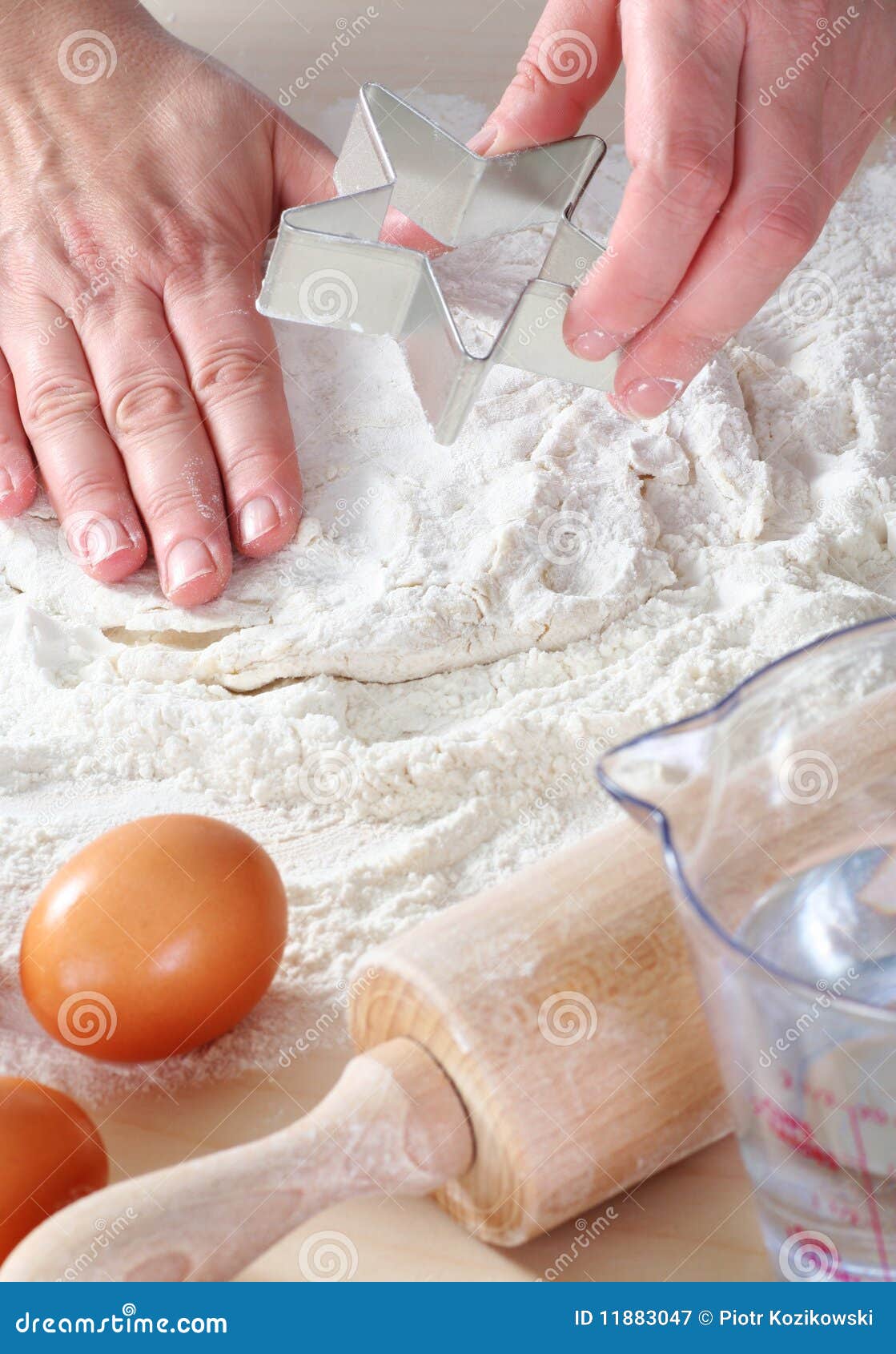 Making dough for cookies stock image. Image of ingredient - 11883047