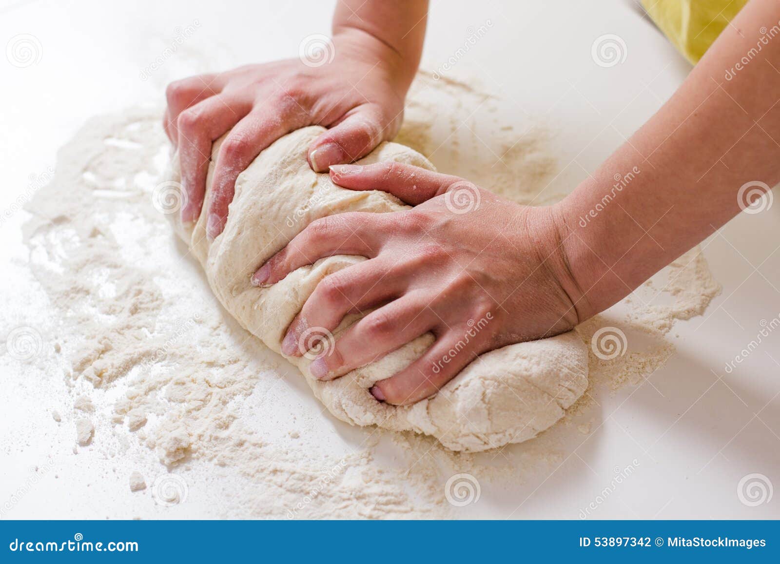 Making Dough stock photo. Image of knead, fresh, people - 53897342