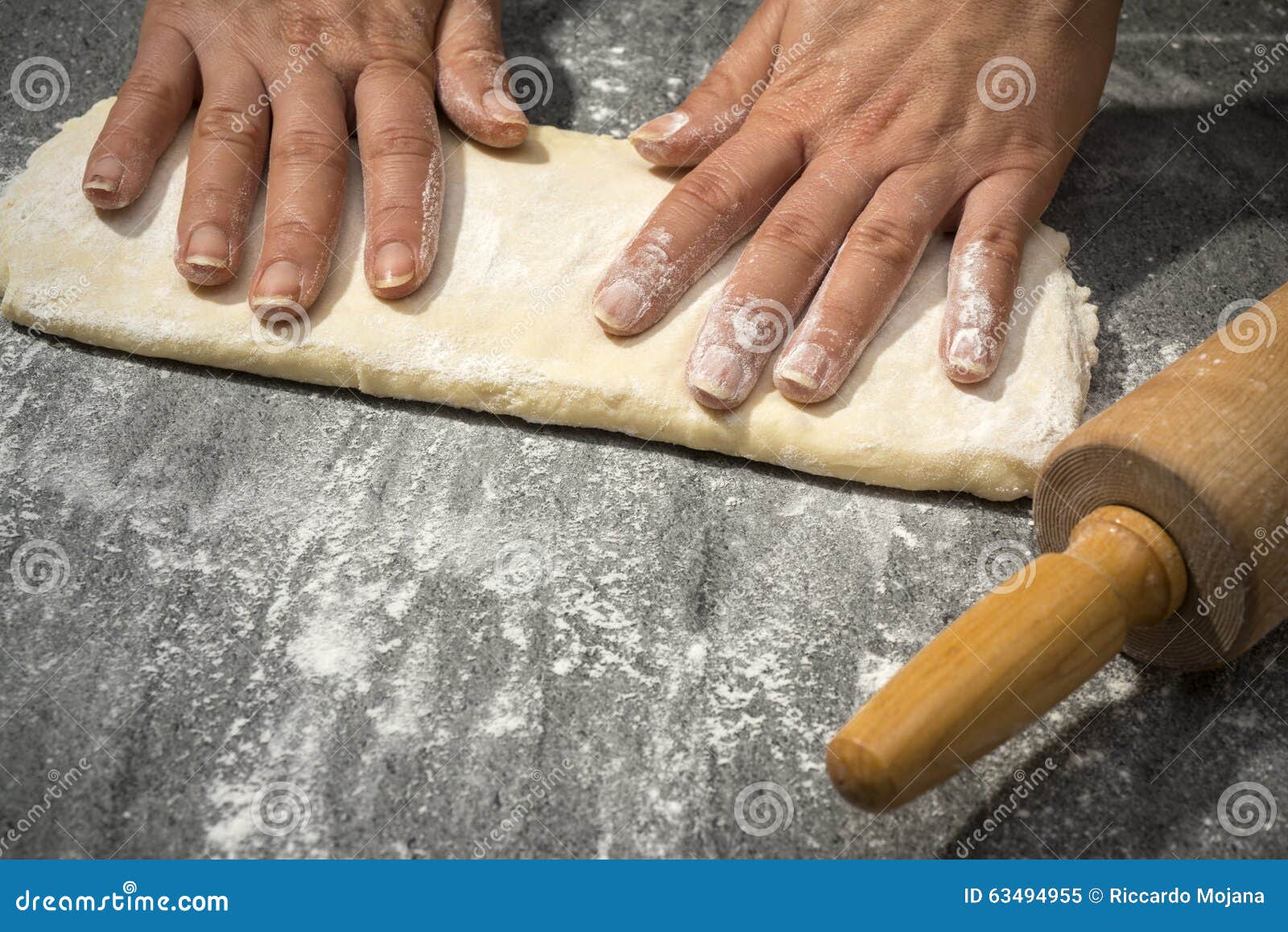 Making Dough stock image. Image of food, pizza, action - 63494955