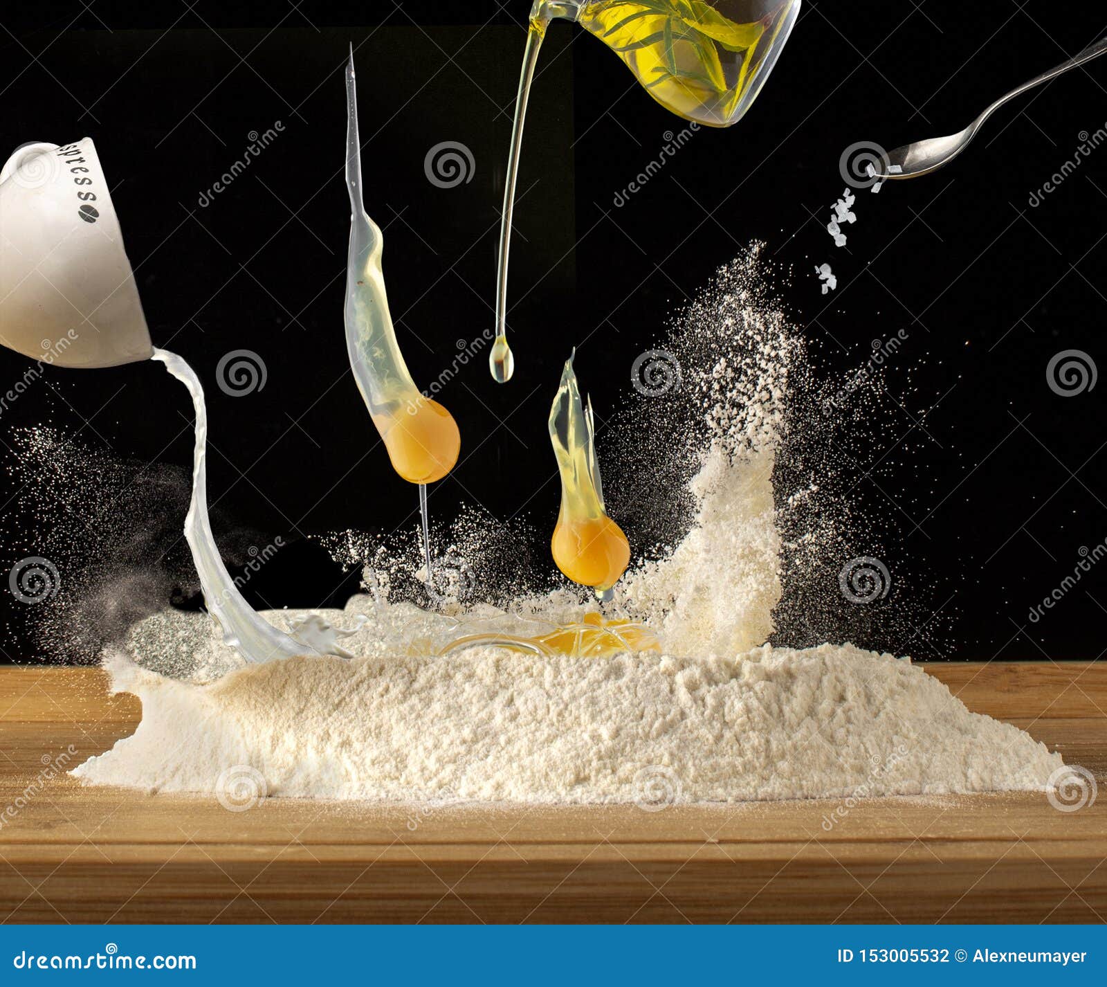 Making a dough stock photo. Image of cooking, foodart - 153005532