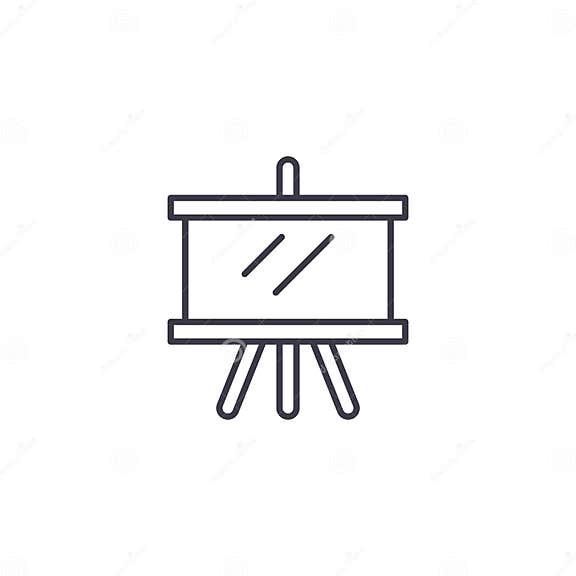 Making a Draft Linear Icon Concept. Making a Draft Line Vector Sign ...