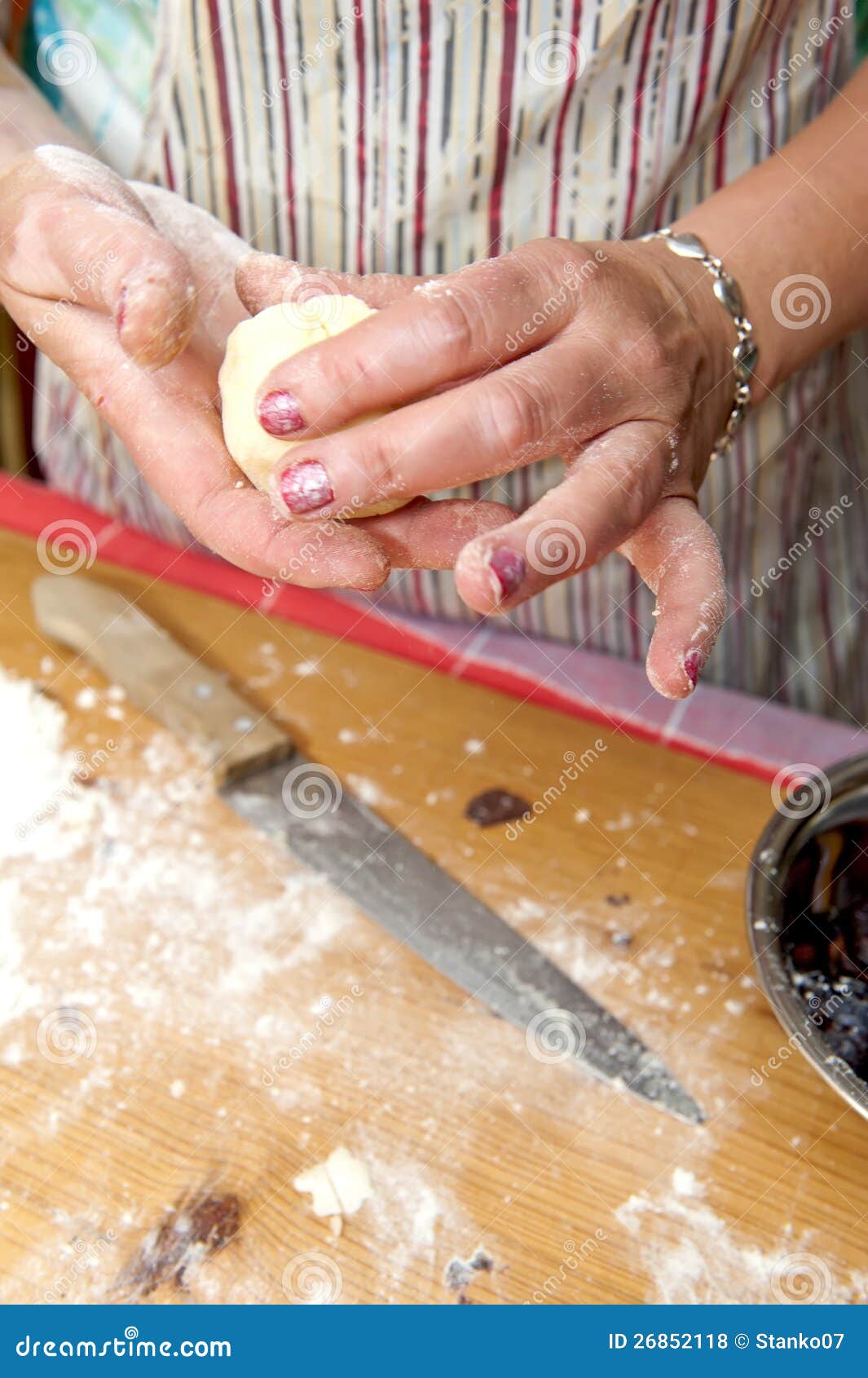 Making dumplings stock photo. Image of cook, dough, closeup - 26852118