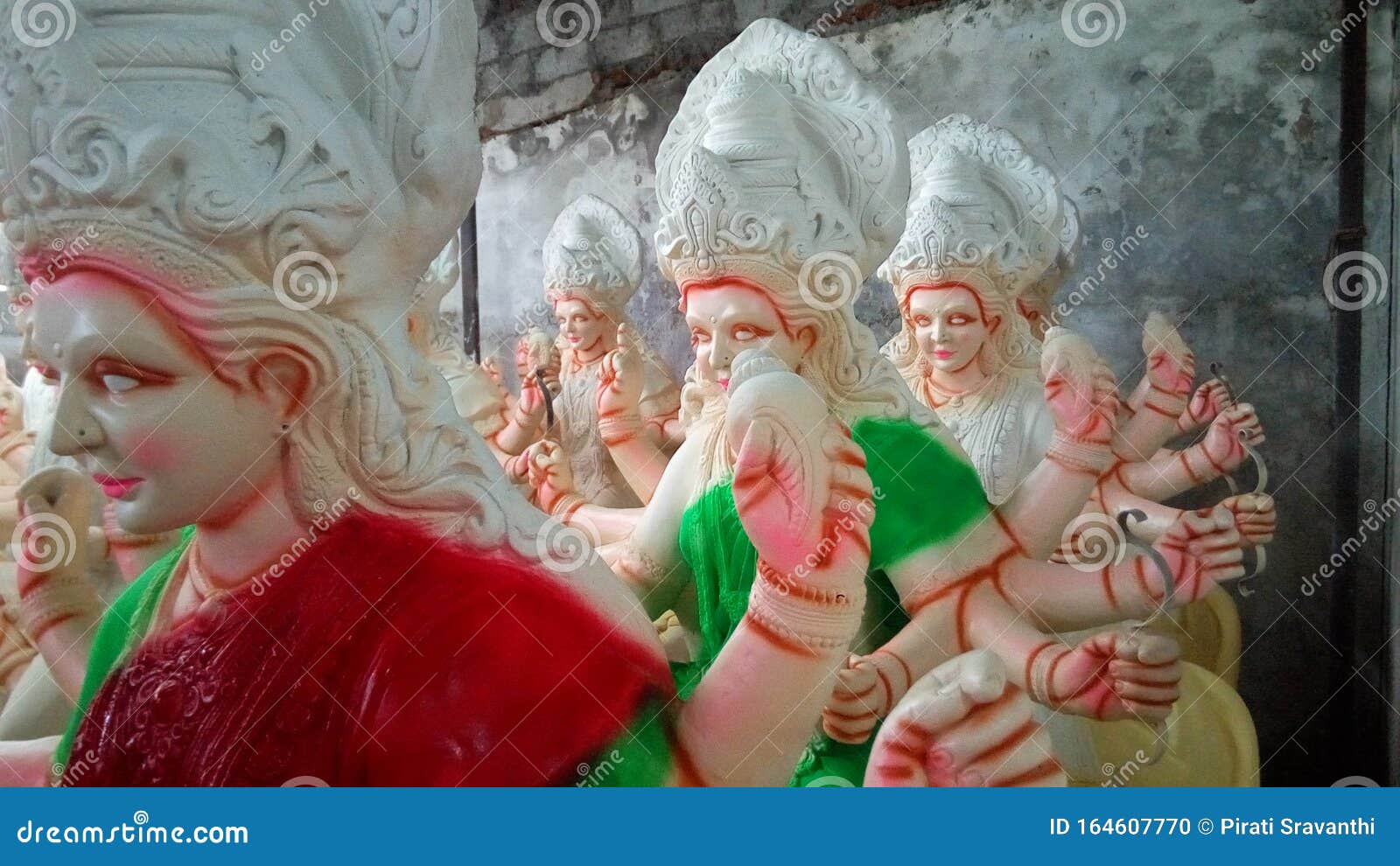 Making Of Durga Idol Hindu Worship Royalty-Free Stock Photography ...