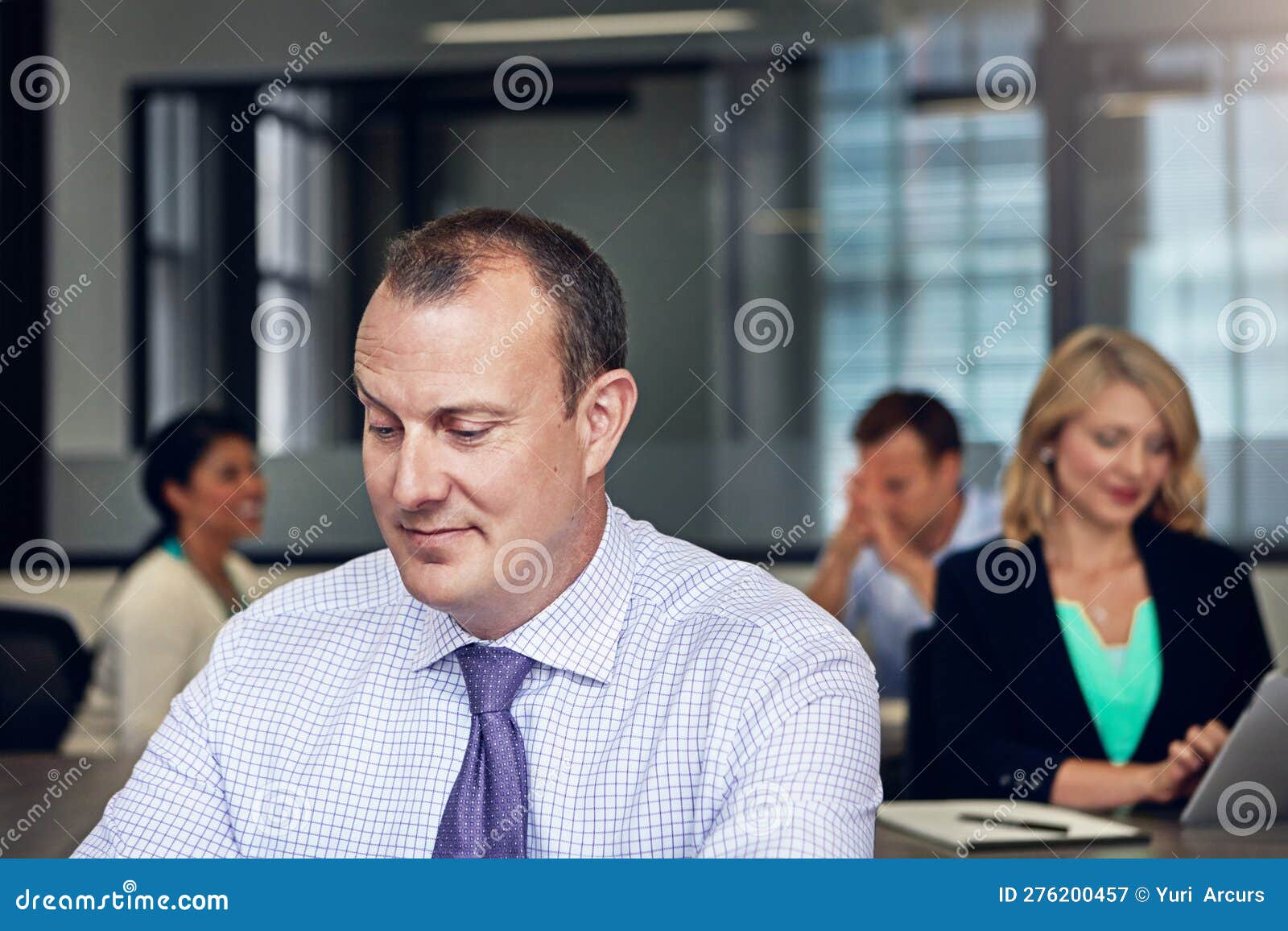 Making Every Minute of the Workday Count. a Businessman Working at His ...