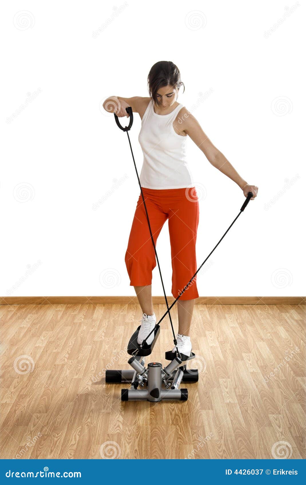 Making exercise stock image. Image of adult, elastics - 4426037