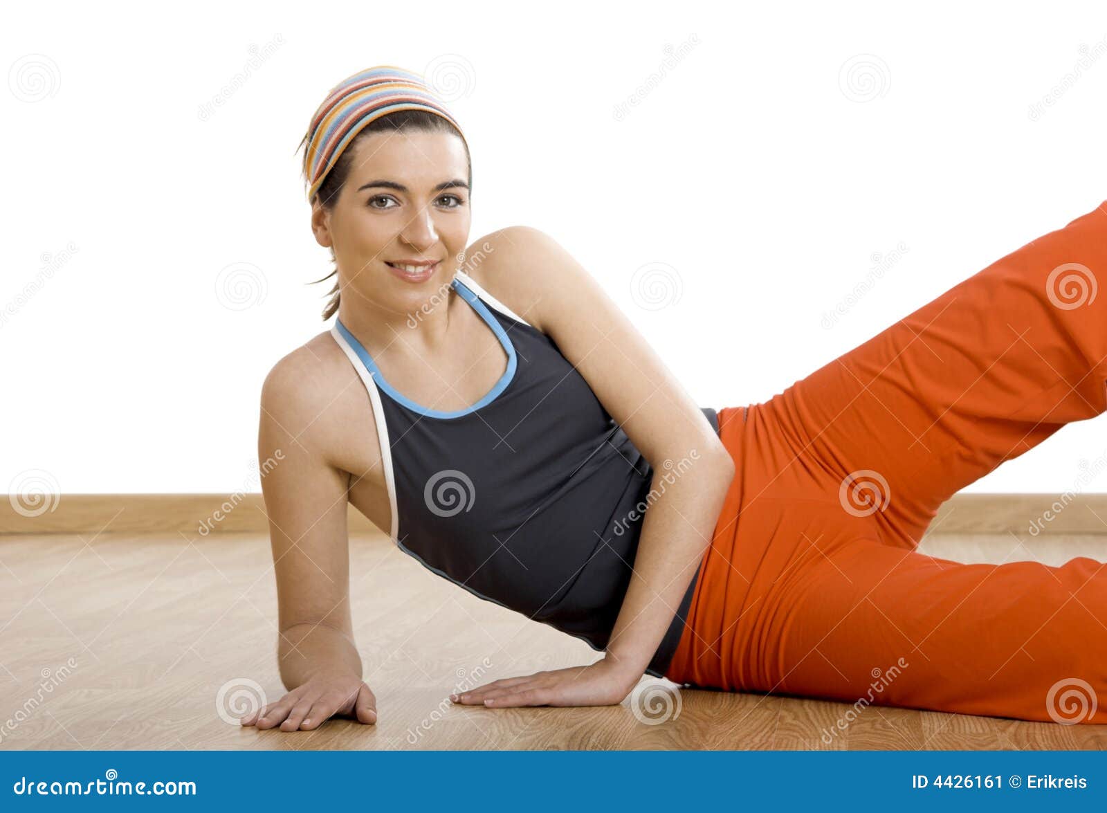 Making exercises stock image. Image of attractive, healthcare - 4426161