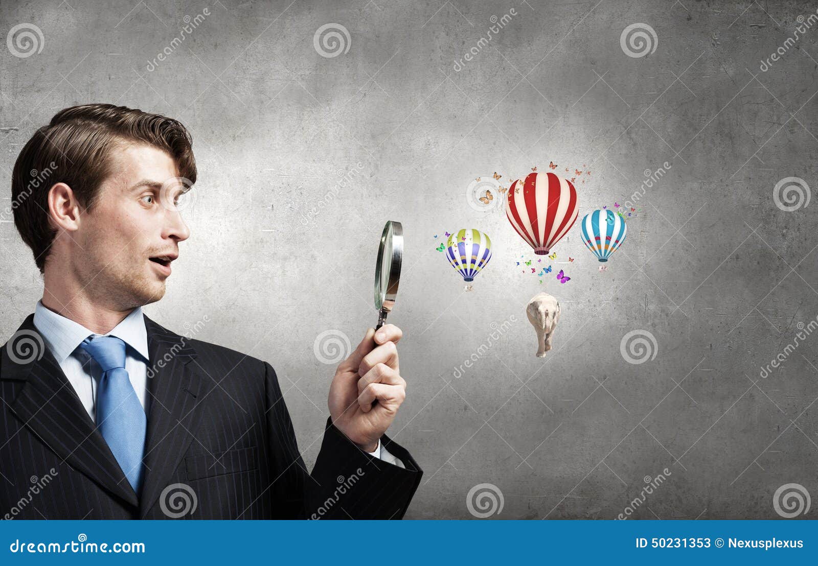 Making exploration stock image. Image of surreal, businessman - 50231353
