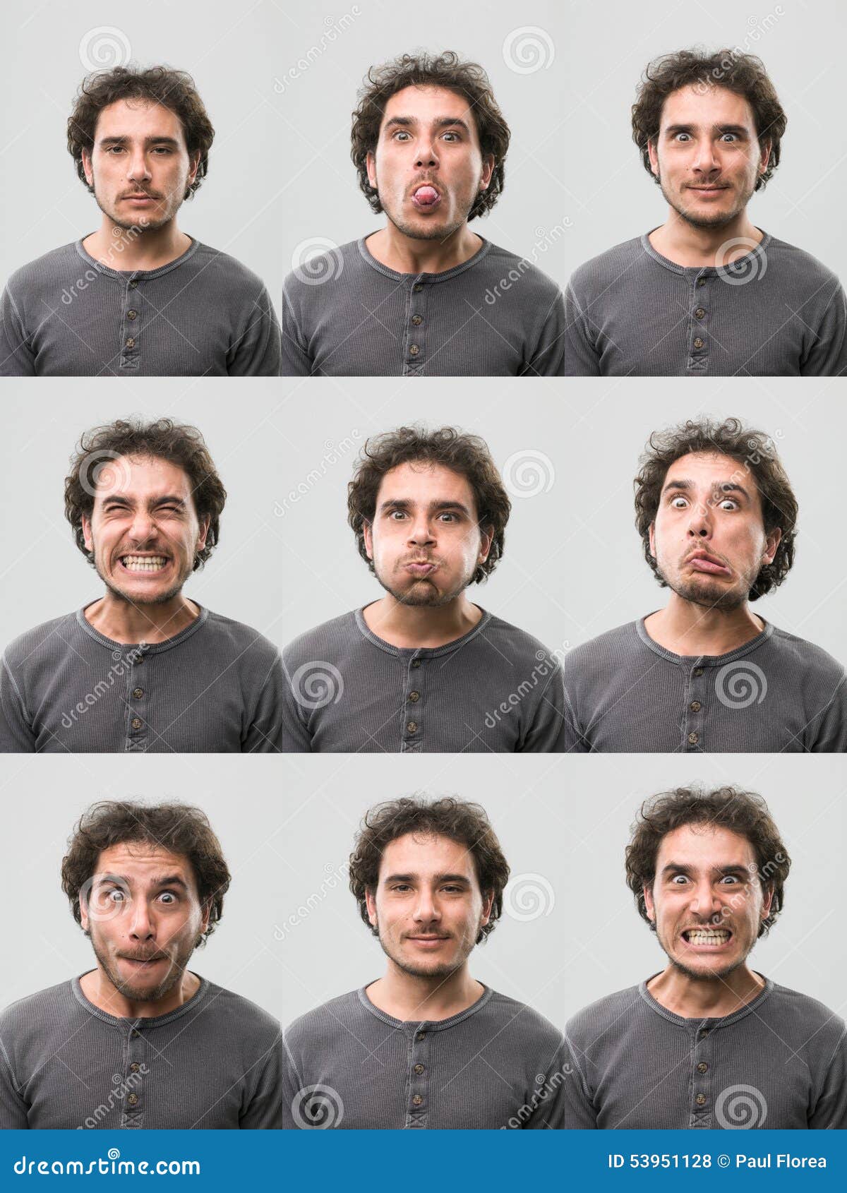 Making a face stock photo. Image of headshot, digital - 53951128