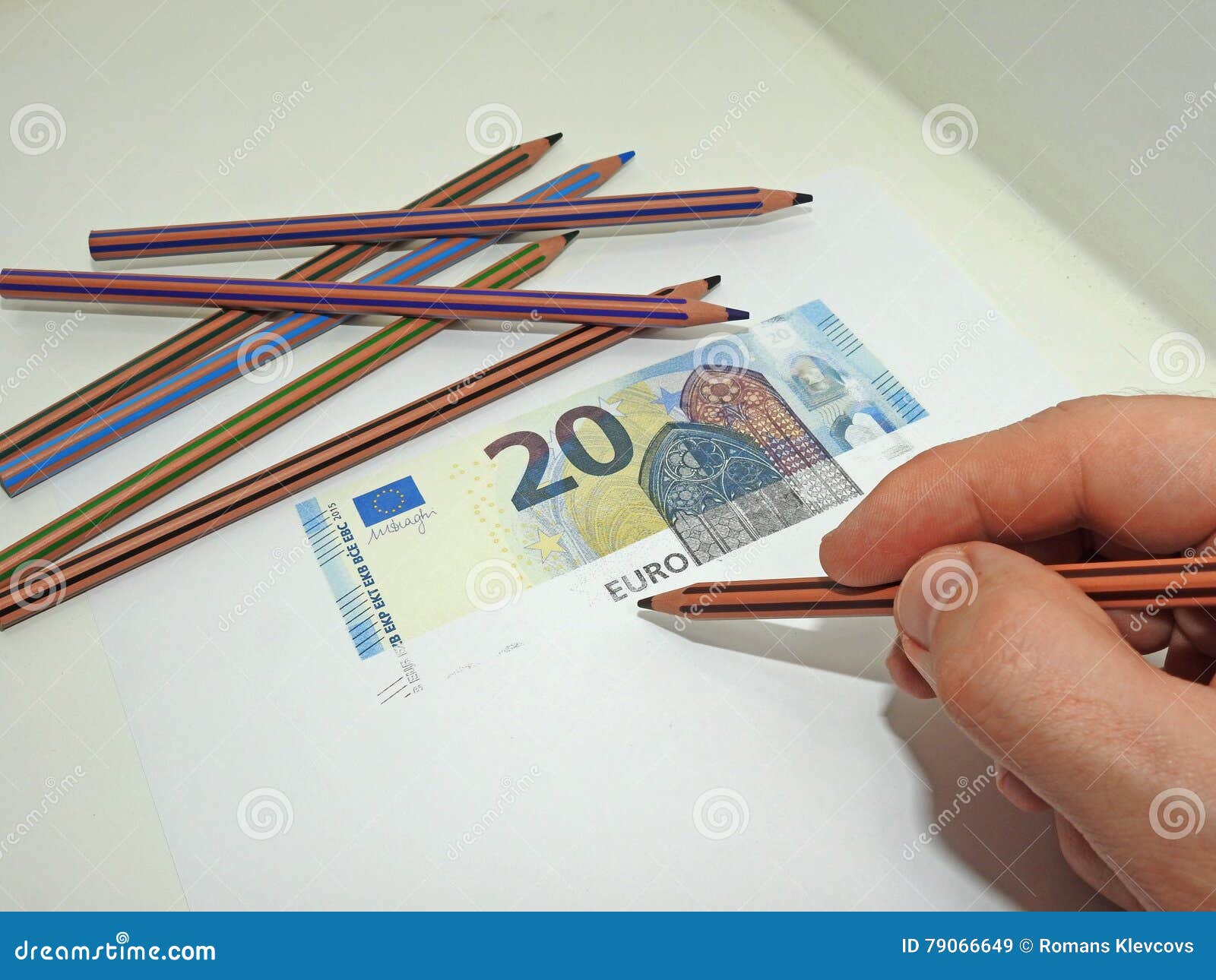 Making fake money. stock image. Image of currency, dollar - 79066649