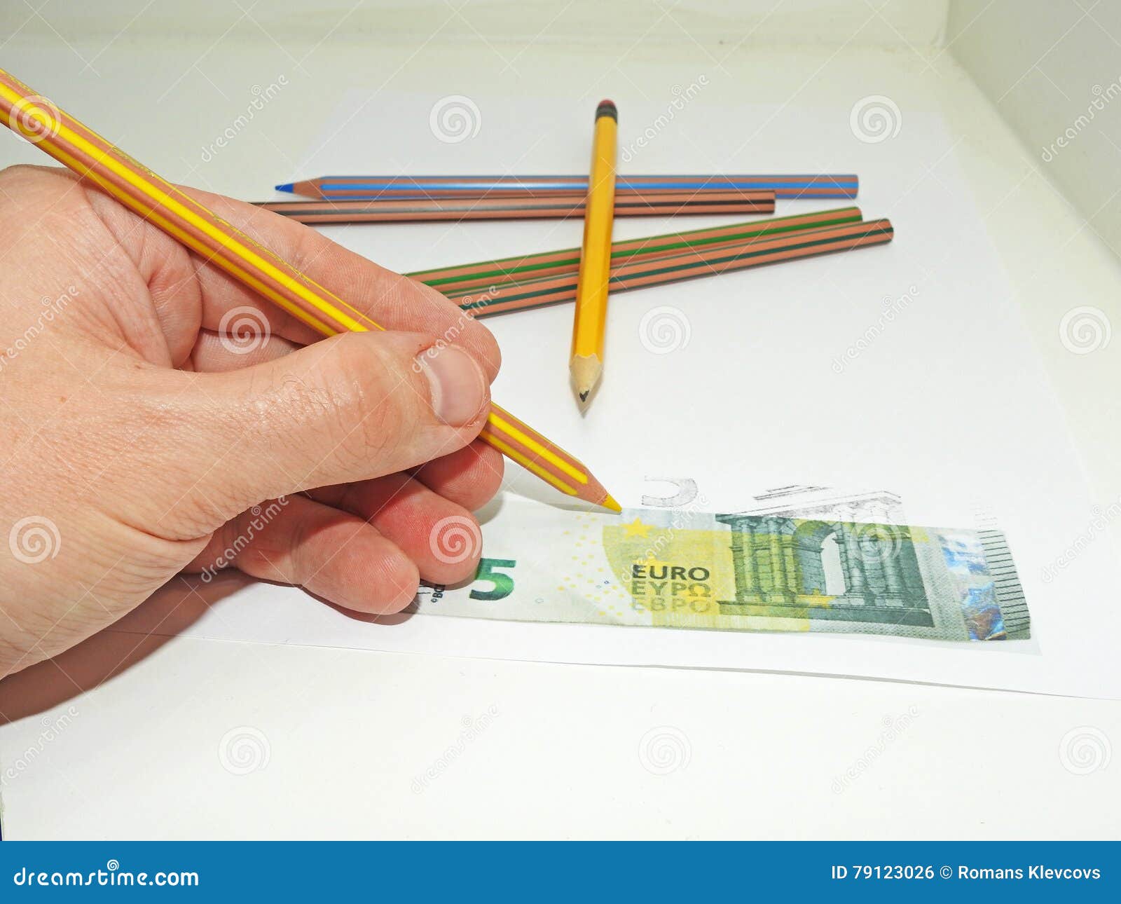 Making fake money. stock photo. Image of exchange, banking - 79123026