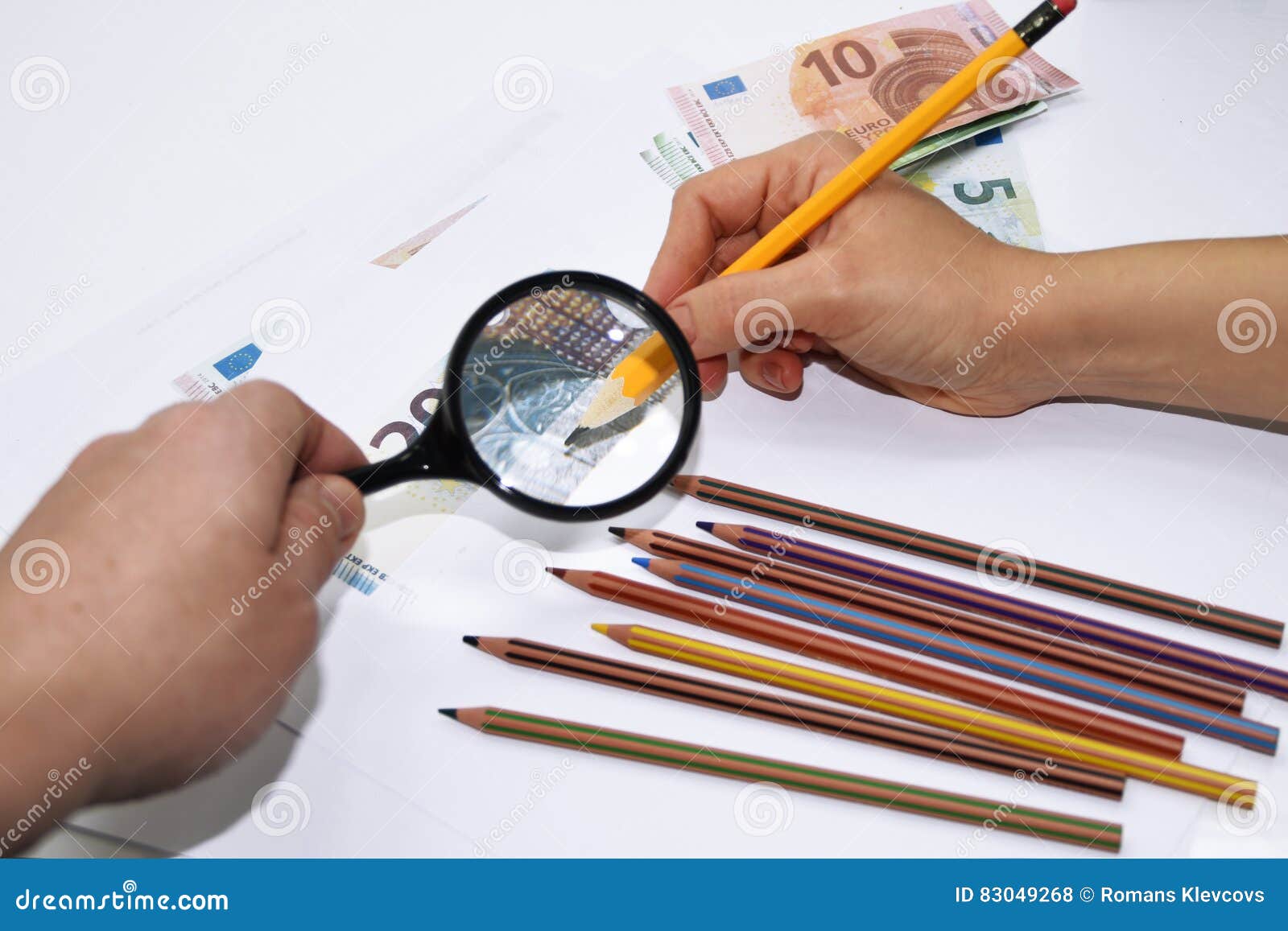 Making fake money. stock photo. Image of fake, business - 83049268