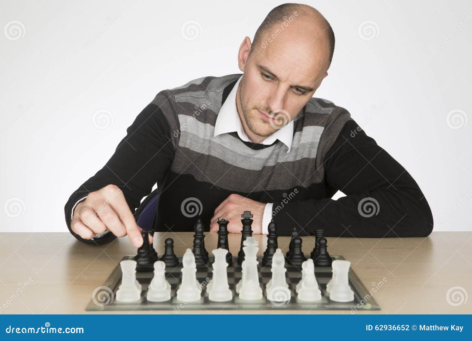 Making the first move stock photo. Image of hero, lost - 62936652