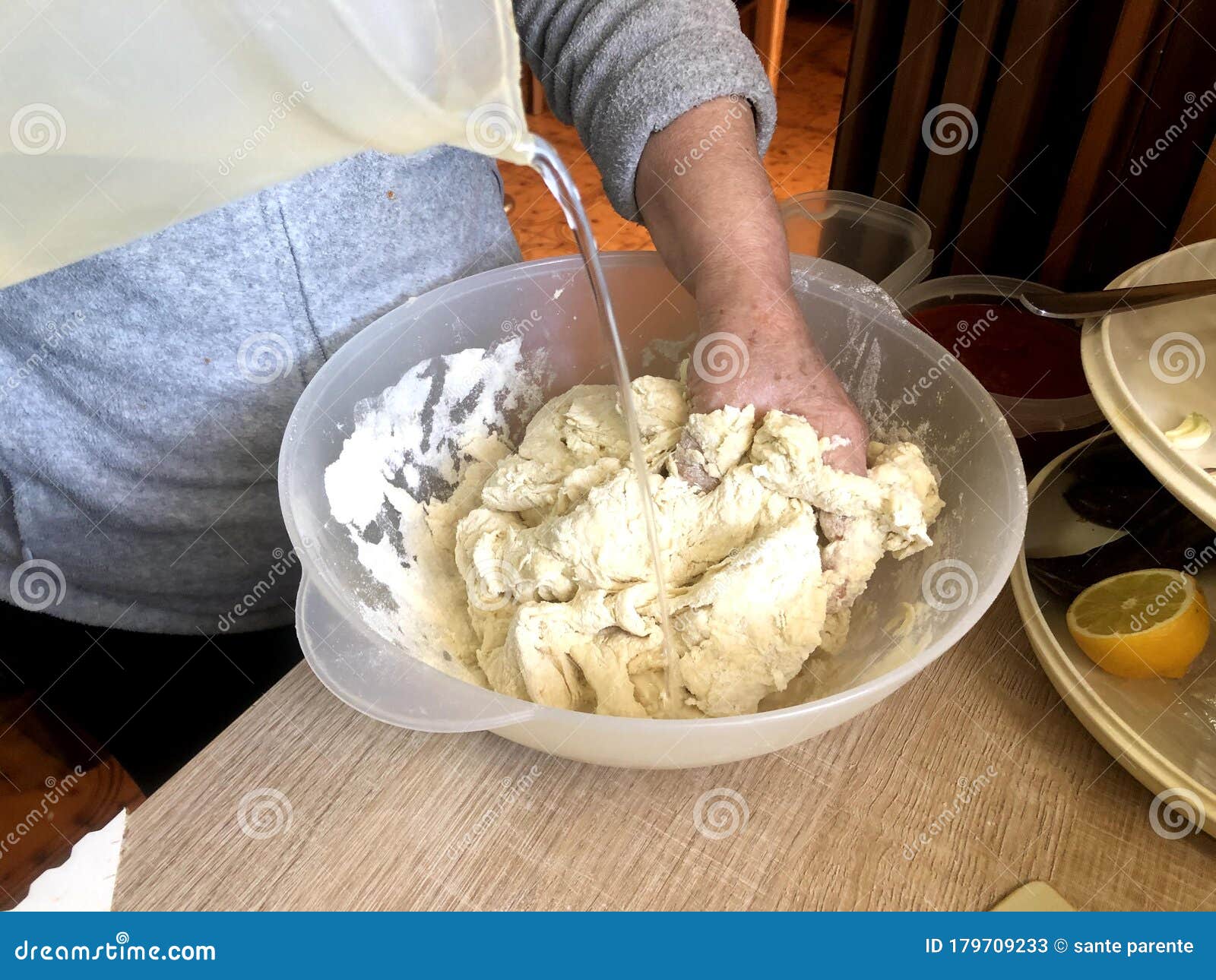 Making of Fried Panzerotti Dough Stock Image - Image of dough, food ...