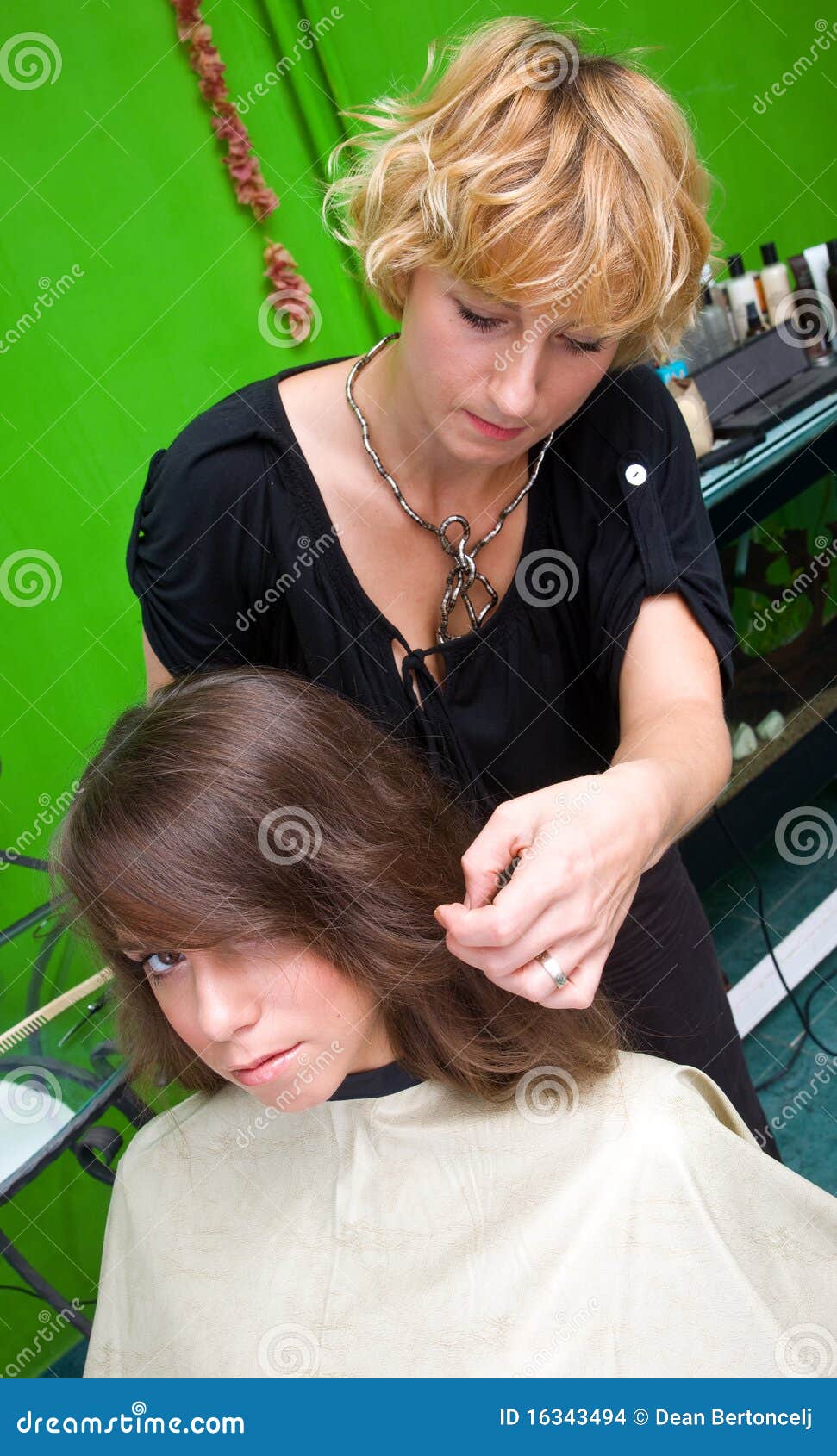 Making haircut stock photo. Image of girl, comb, happy - 16343494