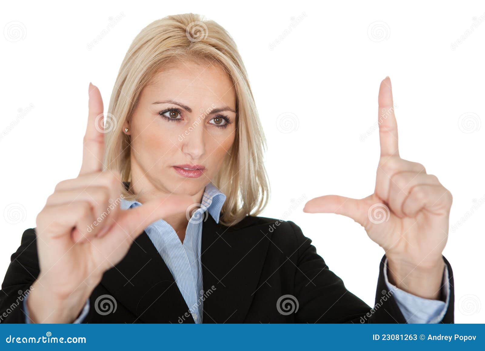 Making a hand frame stock image. Image of focus, looking - 23081263