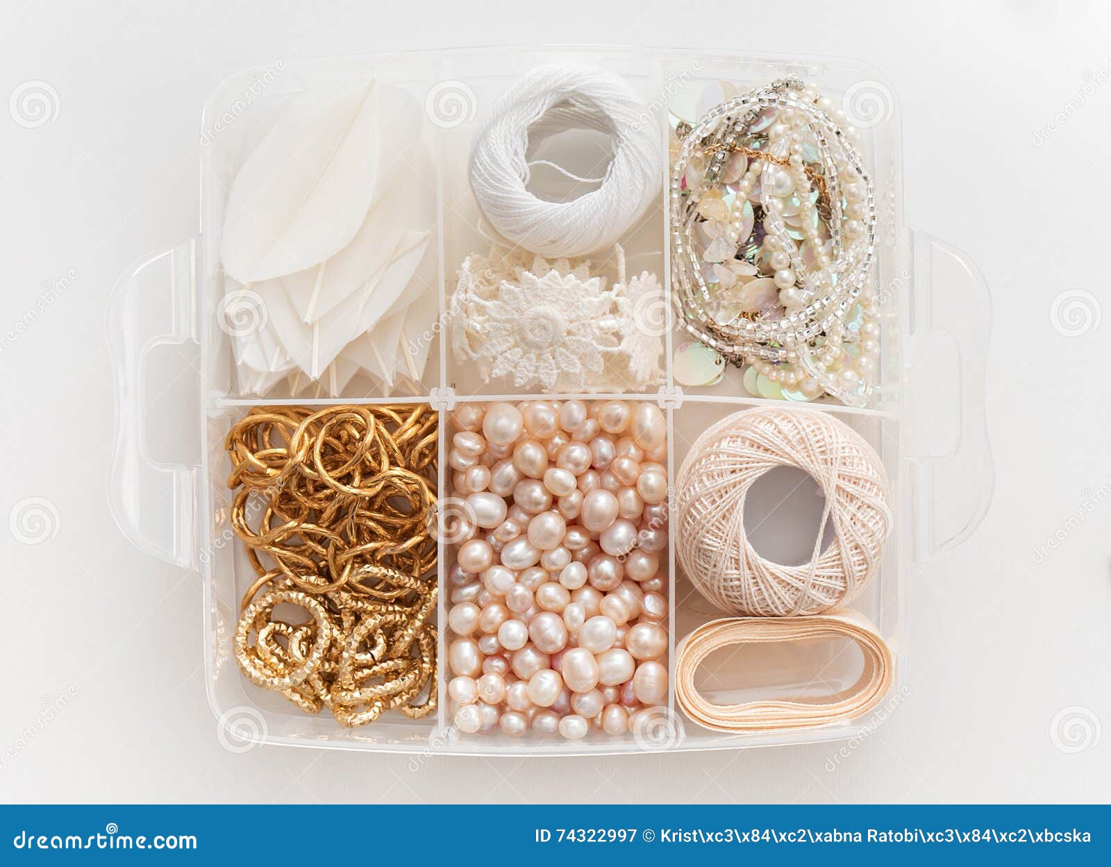 Making of Handmade Jewelry. Bead Making Accessories Stock Image - Image ...