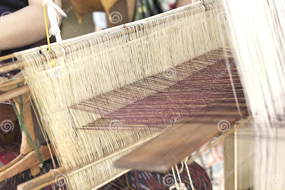 Making Handmade Weaving Thread Stock Image - Image of homemade, culture ...
