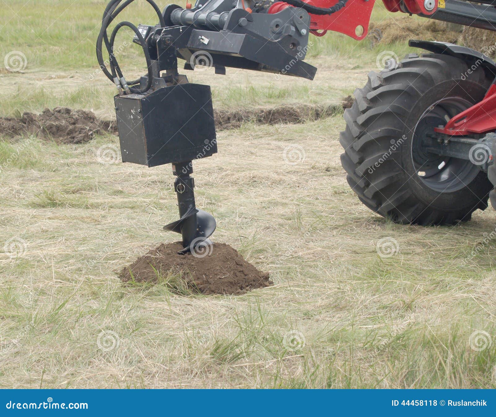 Making a hole stock photo. Image of borehole, outdoor - 44458118
