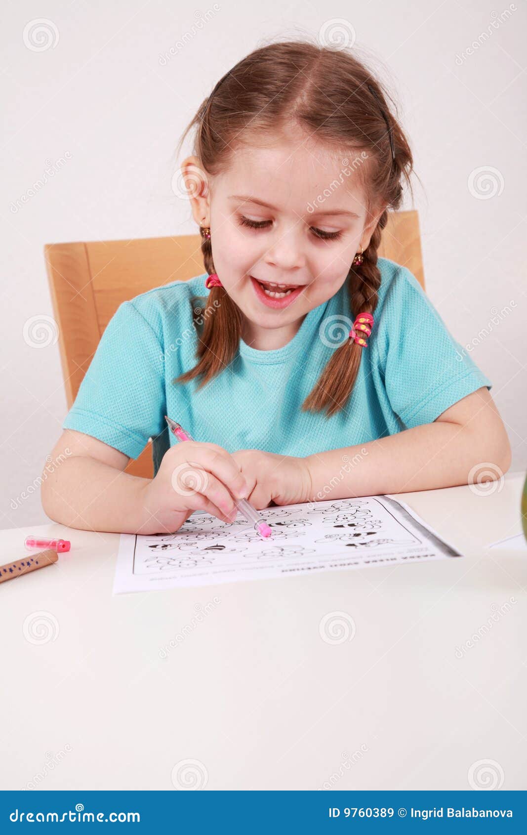 Making homework stock image. Image of elementary, activity - 9760389