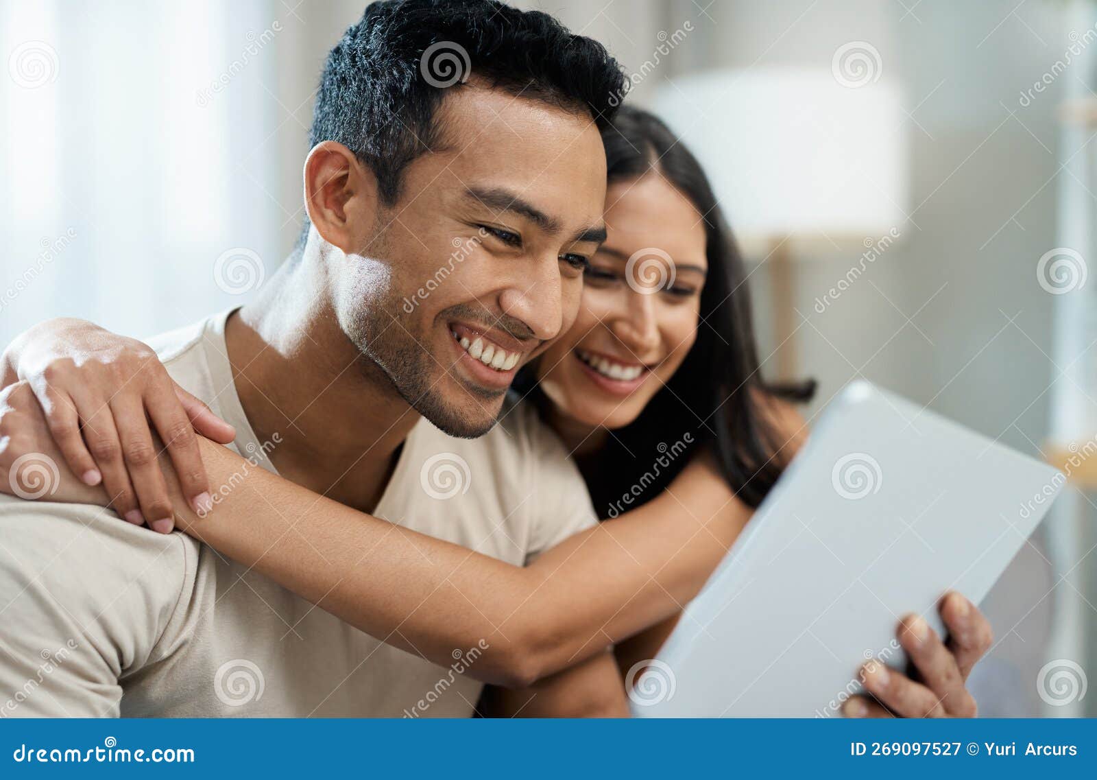 Making the Important Decisions Together. a Young Couple Sitting on the ...