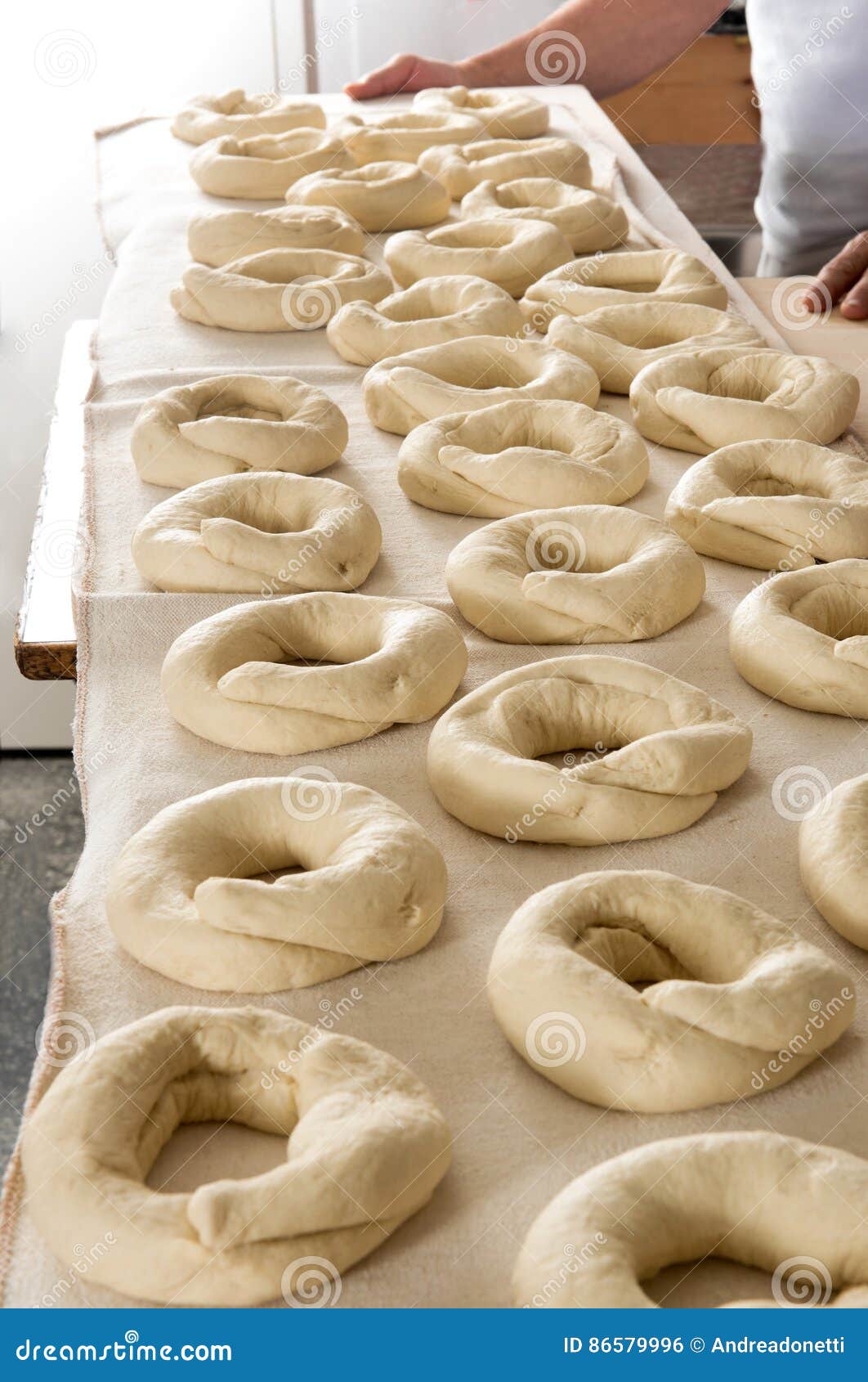 Making Italian Frisella Bread Stock Photo - Image of making, frisella ...