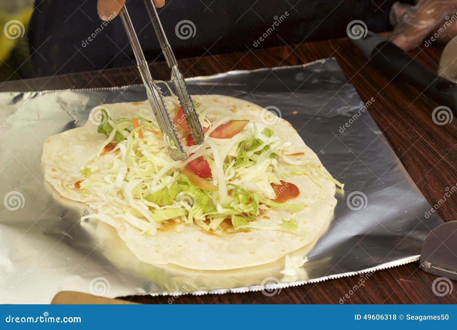 Making Kebab with Delicious Flavors Stock Photo - Image of beef, kebab ...