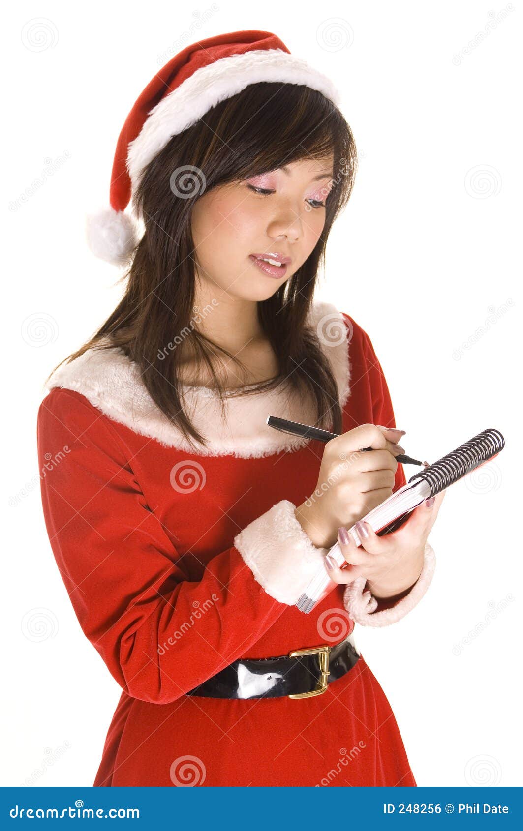Making a List stock photo. Image of cute, isolated, christmas - 248256