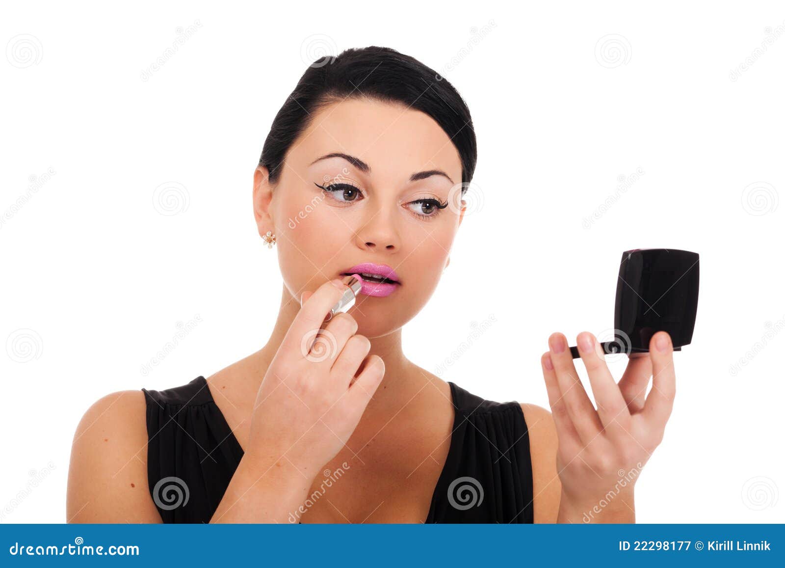 Making make-up stock image. Image of applying, evening - 22298177