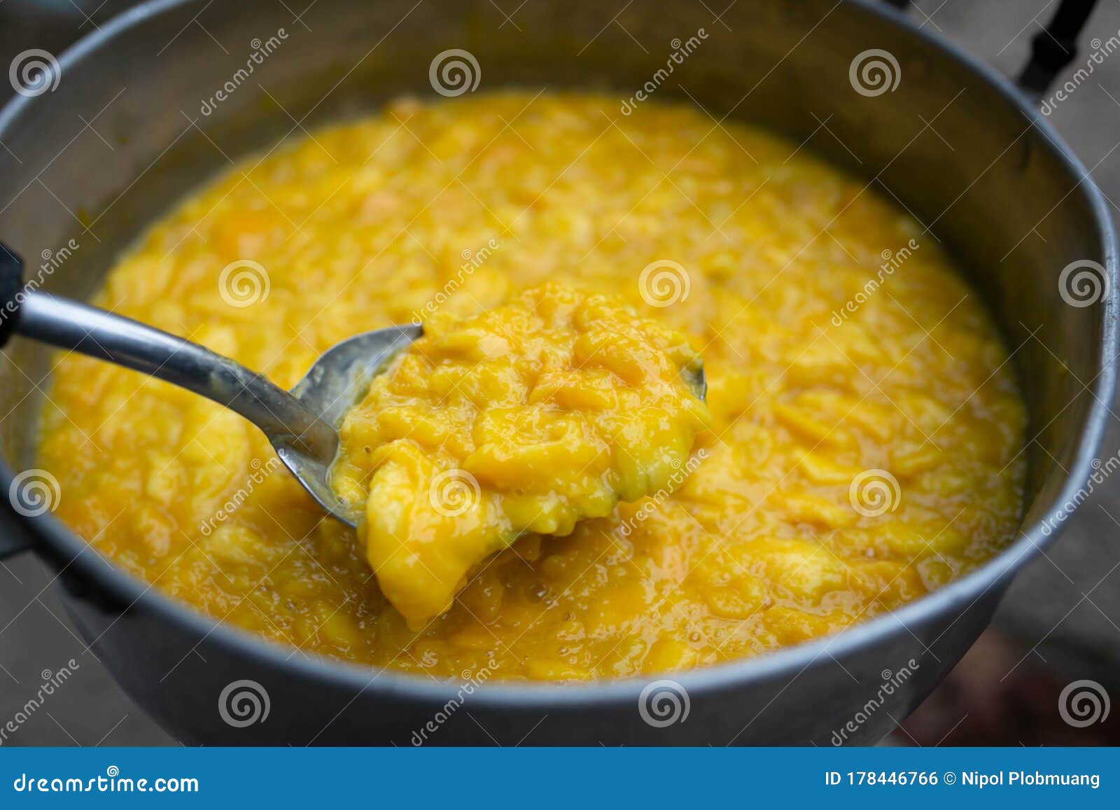 Making Mango Jam for Make Dried Mango Paste. Stock Photo - Image of ...
