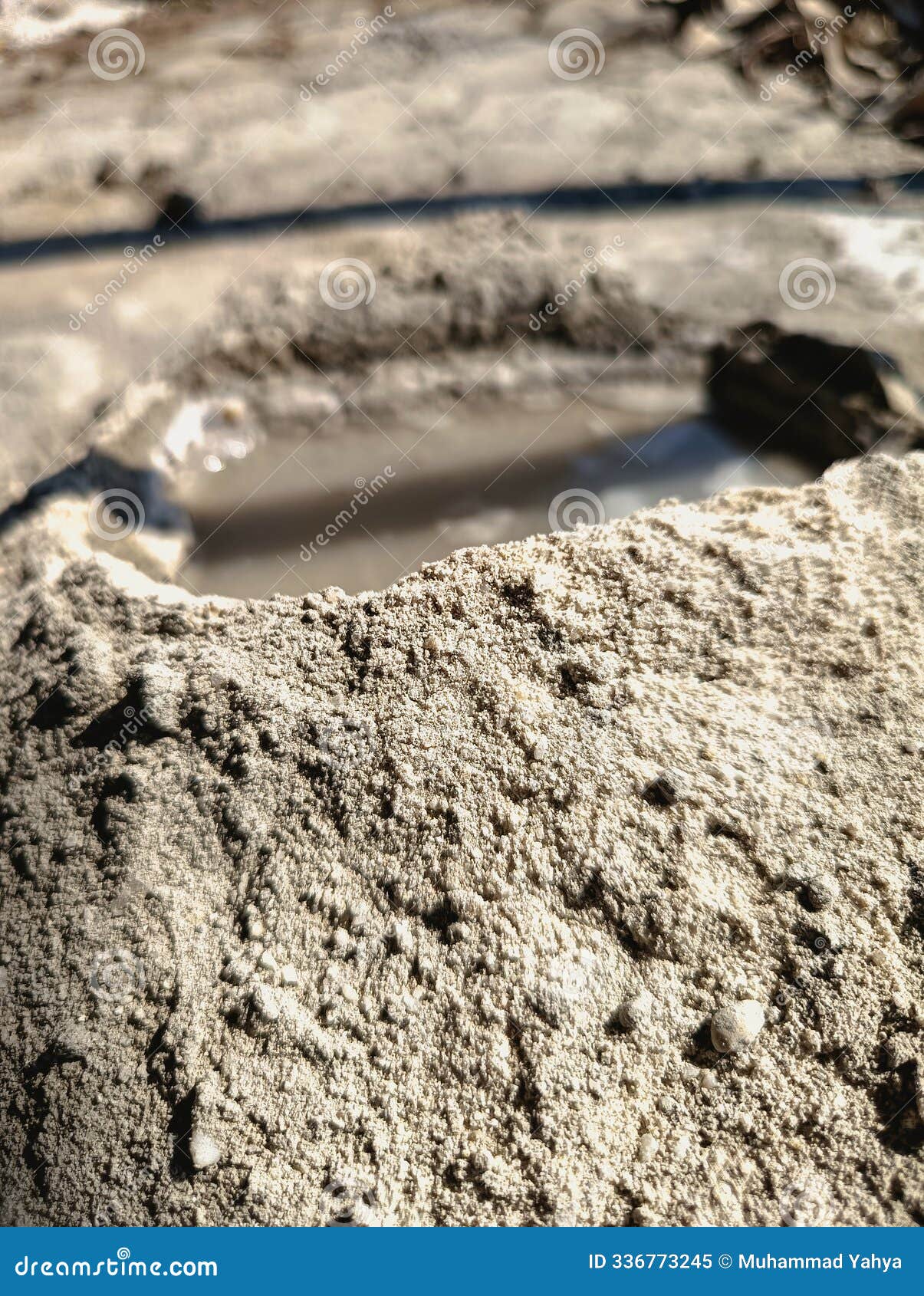 Making a Mixture of Cement and Sand for Building Stock Image - Image of ...