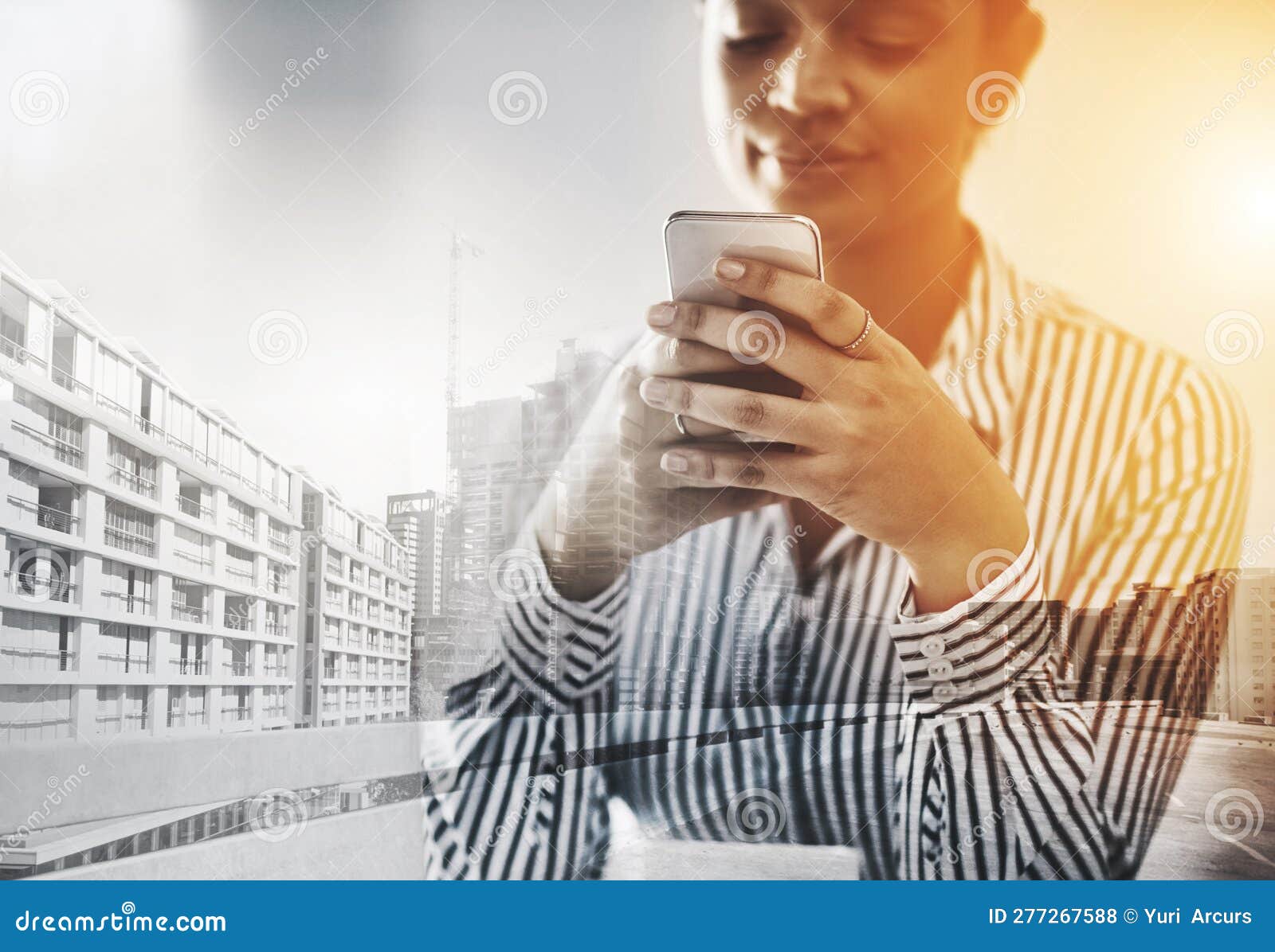 Making Mobile Software Work for Her. a Young Businesswoman Using a ...