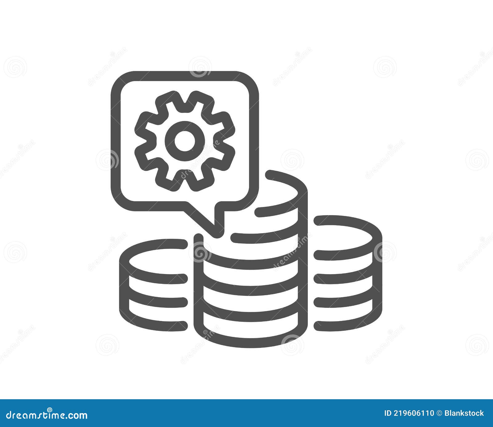 Making Money Line Icon. Budget Gain Sign. Vector Stock Vector ...