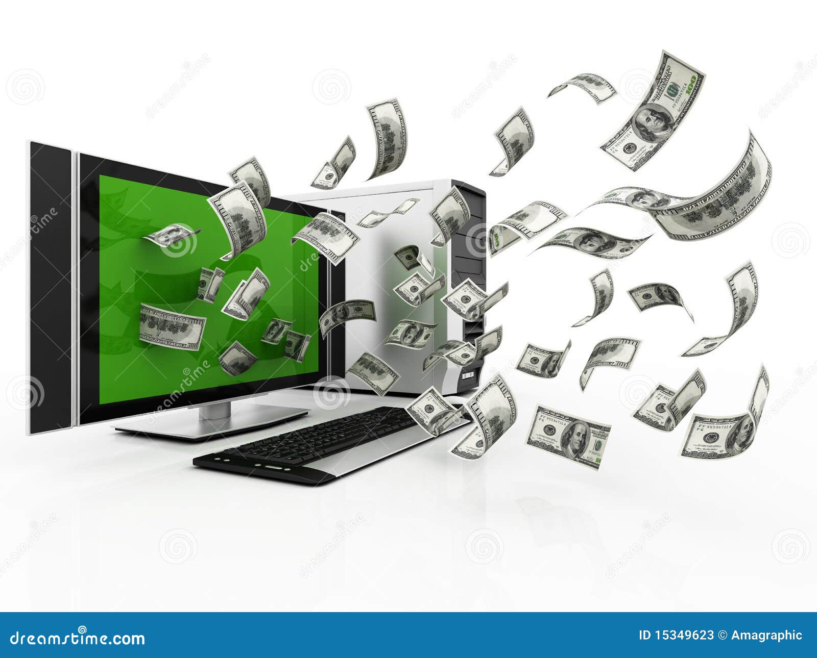 Making Money Off Technology Stock Illustration - Illustration of ...