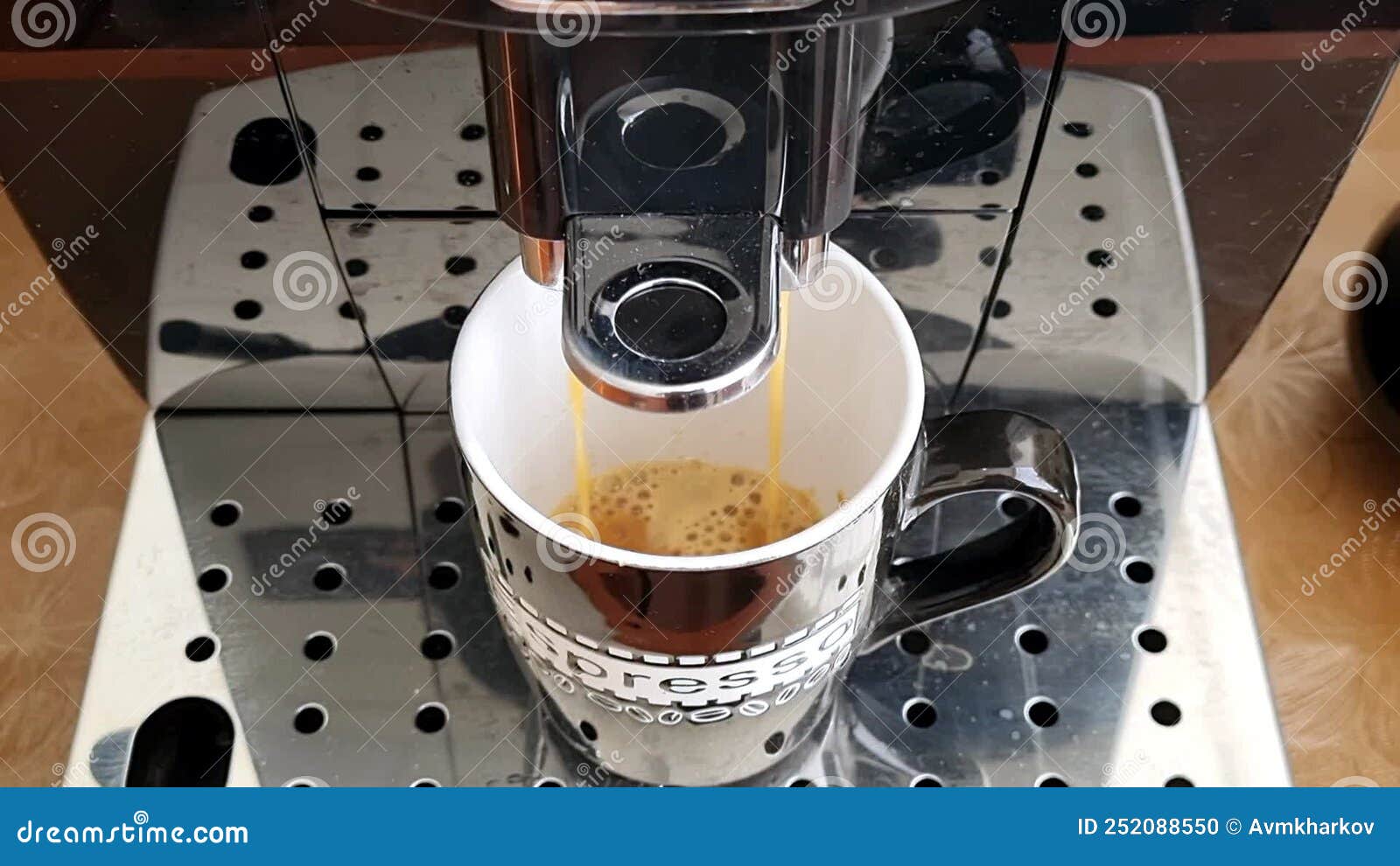 Making morning coffee stock footage. Video of food, espresso - 252088550