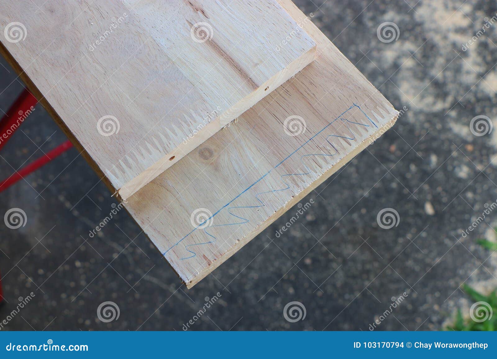 Making Mortise and Tenon Joint with Chisel Stock Photo - Image of ...