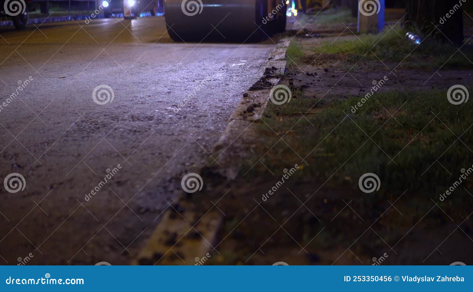 Road Surface Repair. Making New Asphalt for Road Construction. Stock ...