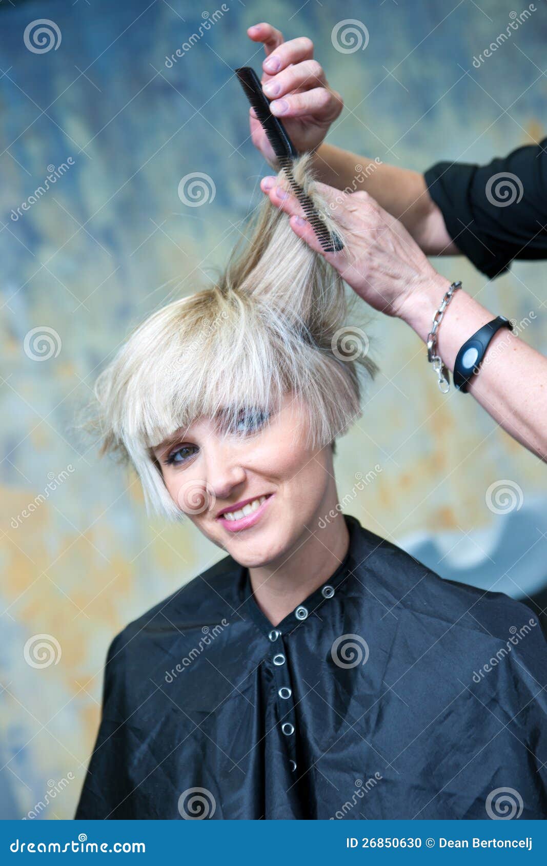 Making new hairstyle stock photo. Image of professional - 26850630