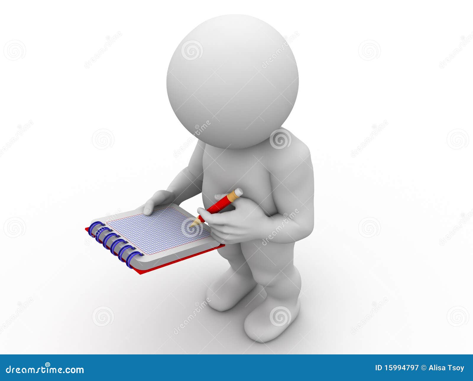 Making notes stock illustration. Illustration of writing - 15994797