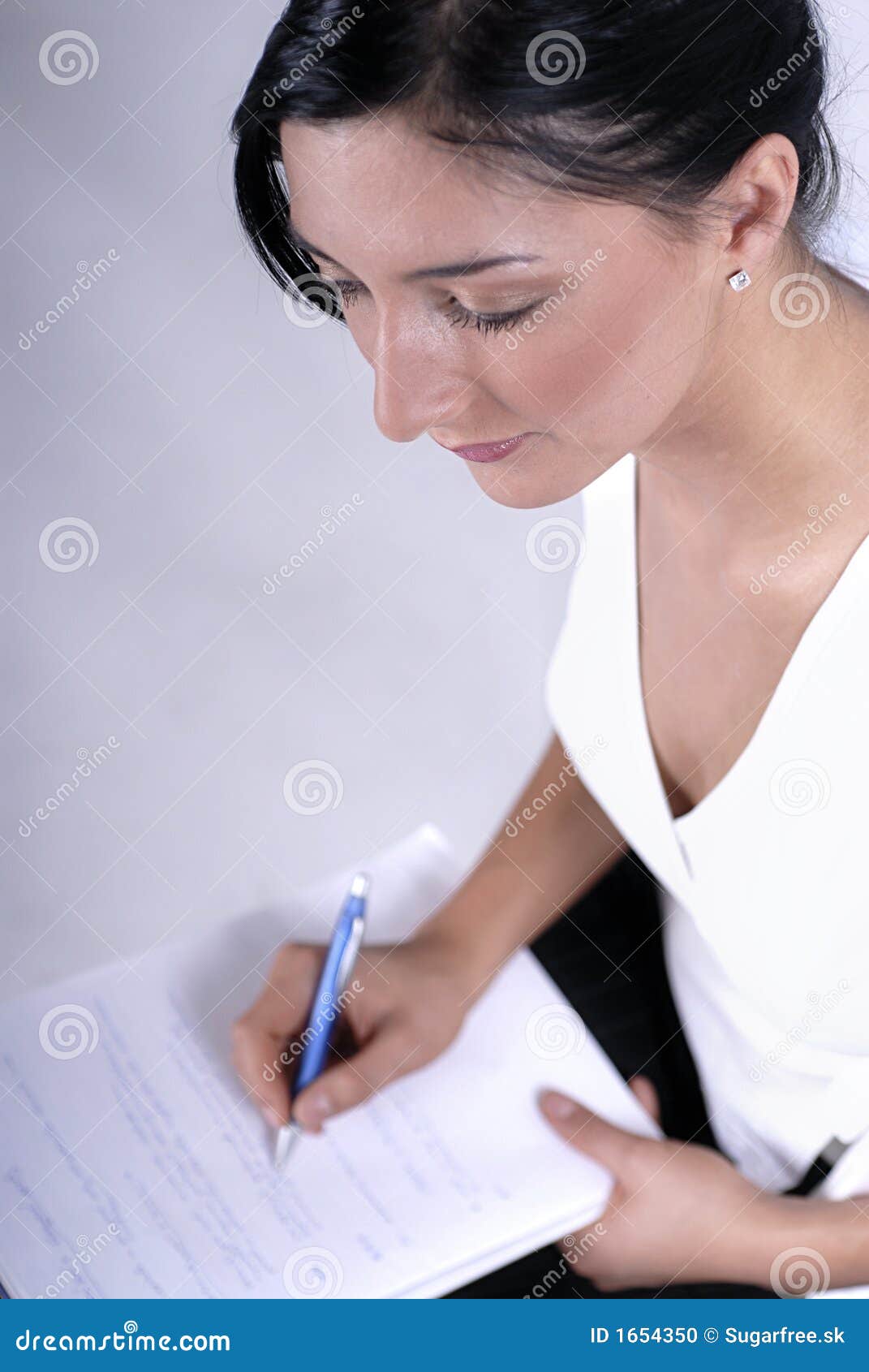 Making a notes stock photo. Image of businesswomen, order - 1654350