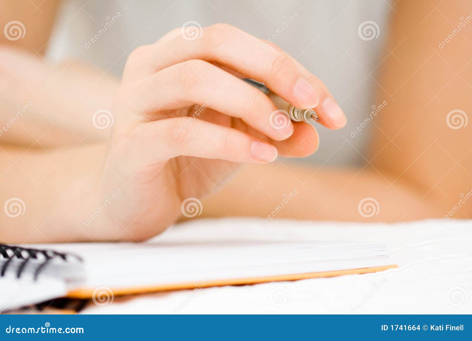 Making notes stock photo. Image of hand, studying, notebook - 1741664