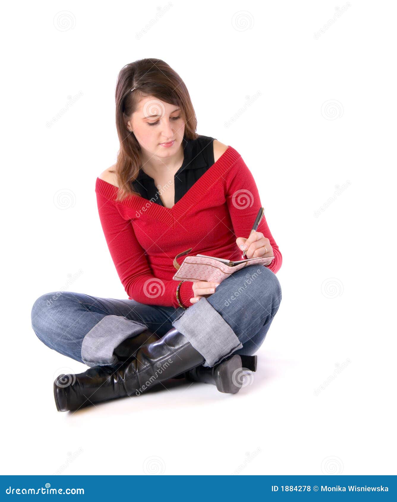 Making Notes stock photo. Image of studio, notes, inside - 1884278