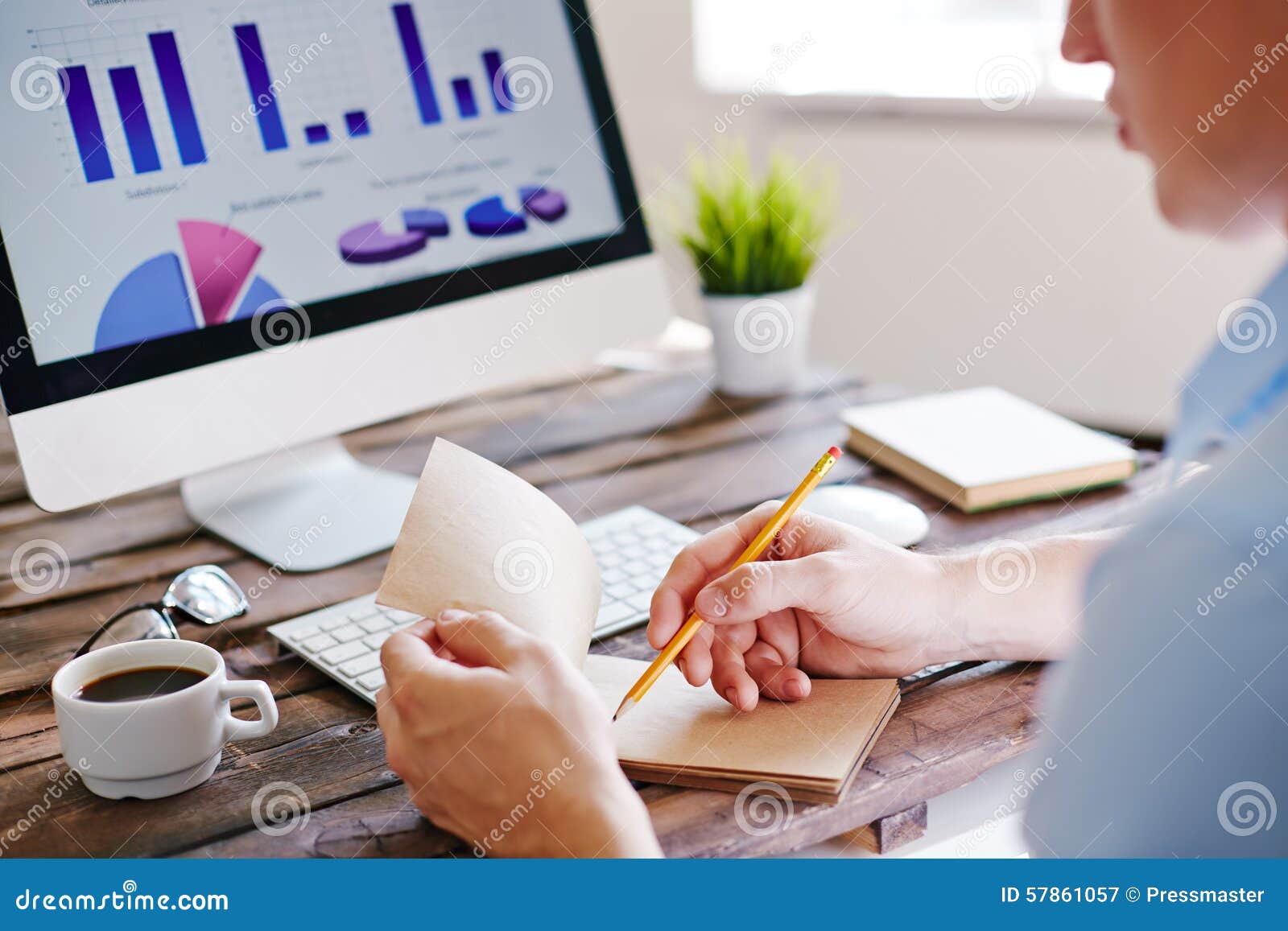 Making notes stock image. Image of diagram, chart, hand - 57861057